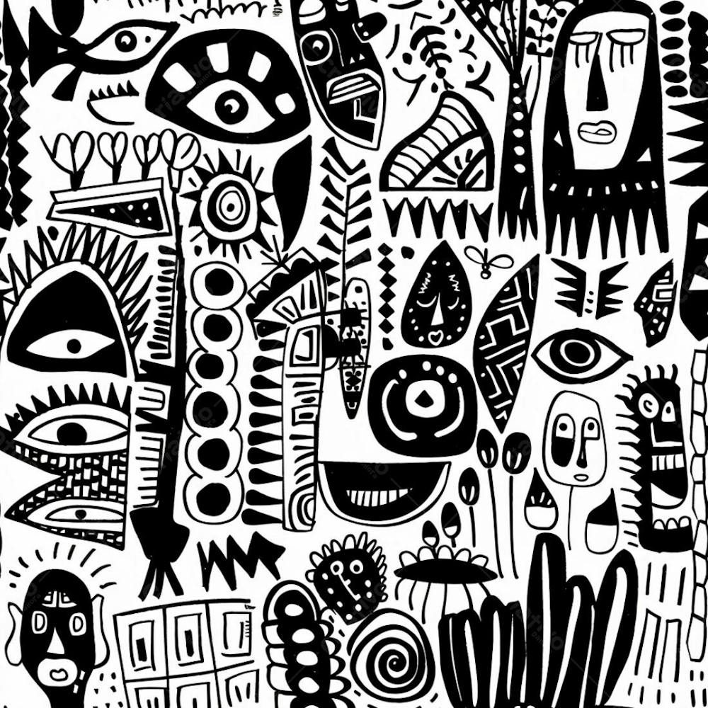 Doodles Pattern High Resolution Design Asset | Texturas Grátis [download]