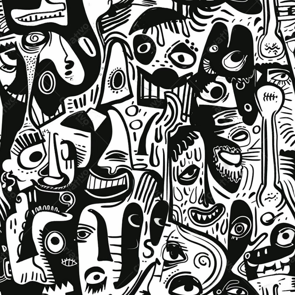 Doodles Pattern High Resolution Design Asset | Texturas Grátis [download]