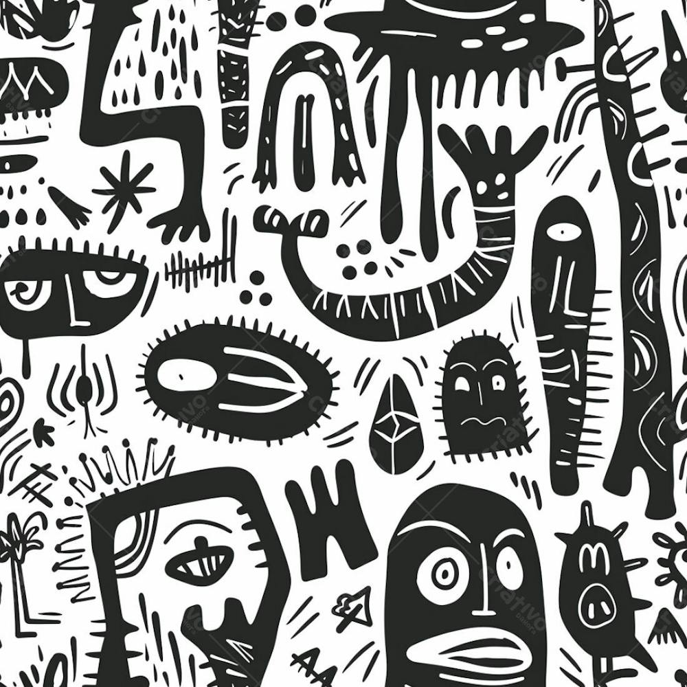 Doodles Pattern High Resolution Design Asset | Texturas Grátis [download]