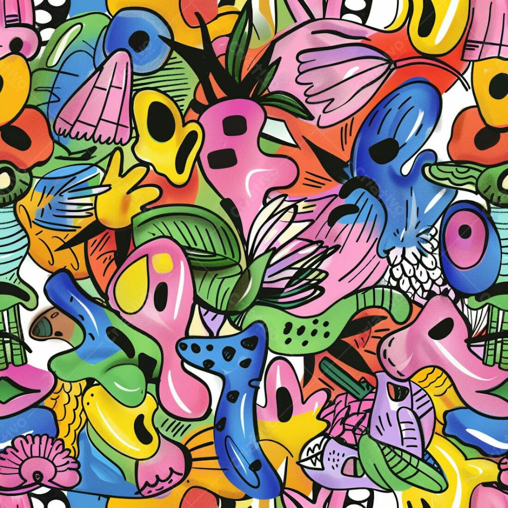Doodles Pattern High Resolution Design Asset | Texturas Grátis [download]