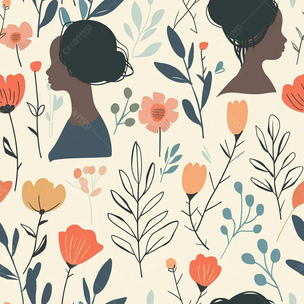 Textura floral feminina para papel de parede | Texturas Grátis [download]
