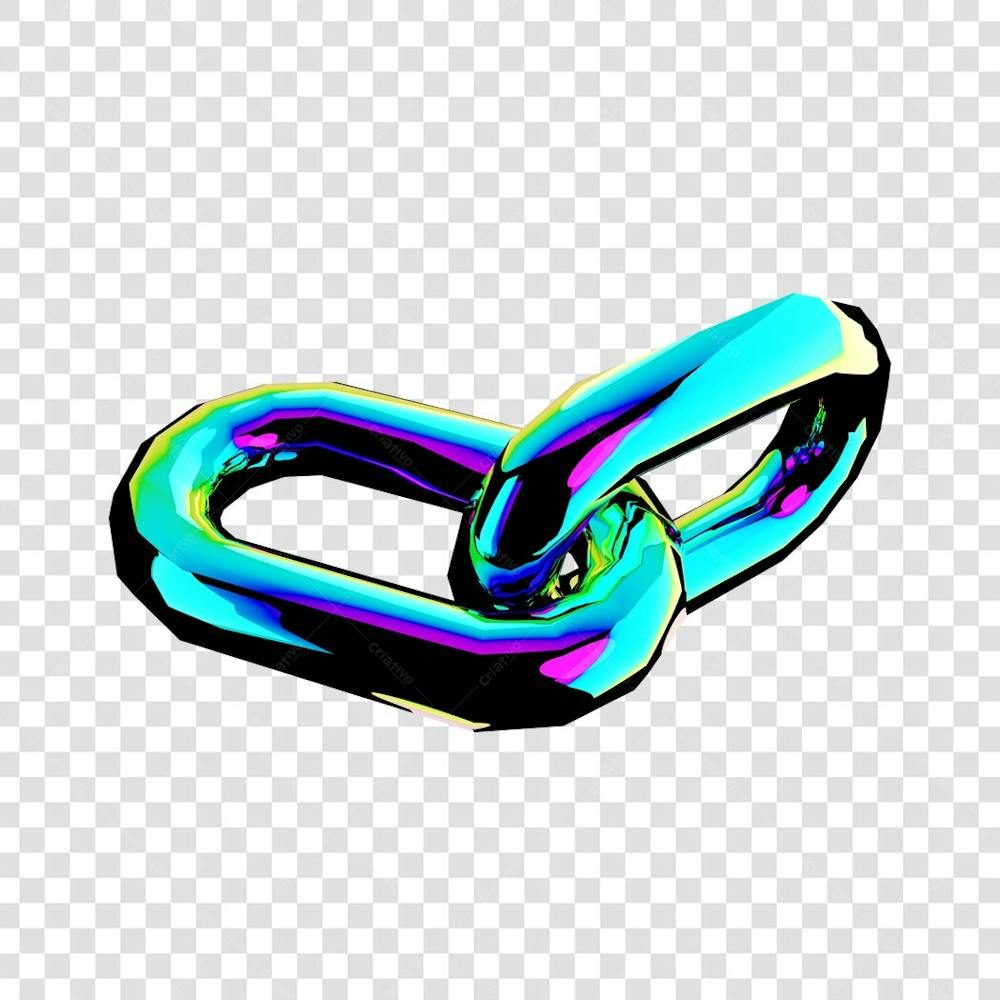 Logo PNG com fundo transparente Efeito Iridiscente | PNG Premium [download]