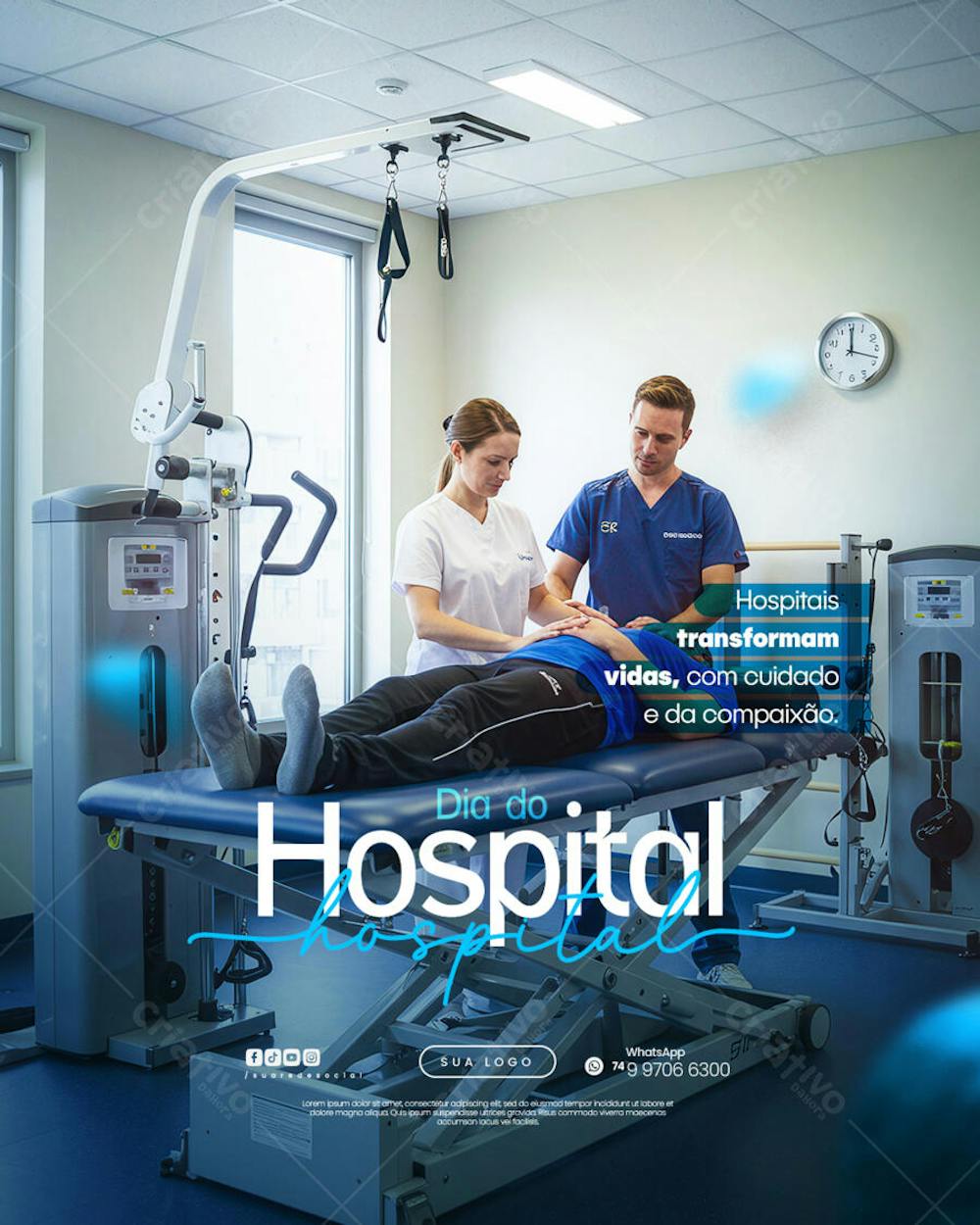 Editable PSD Flyer for Hospital Day | PSD Premium [download]