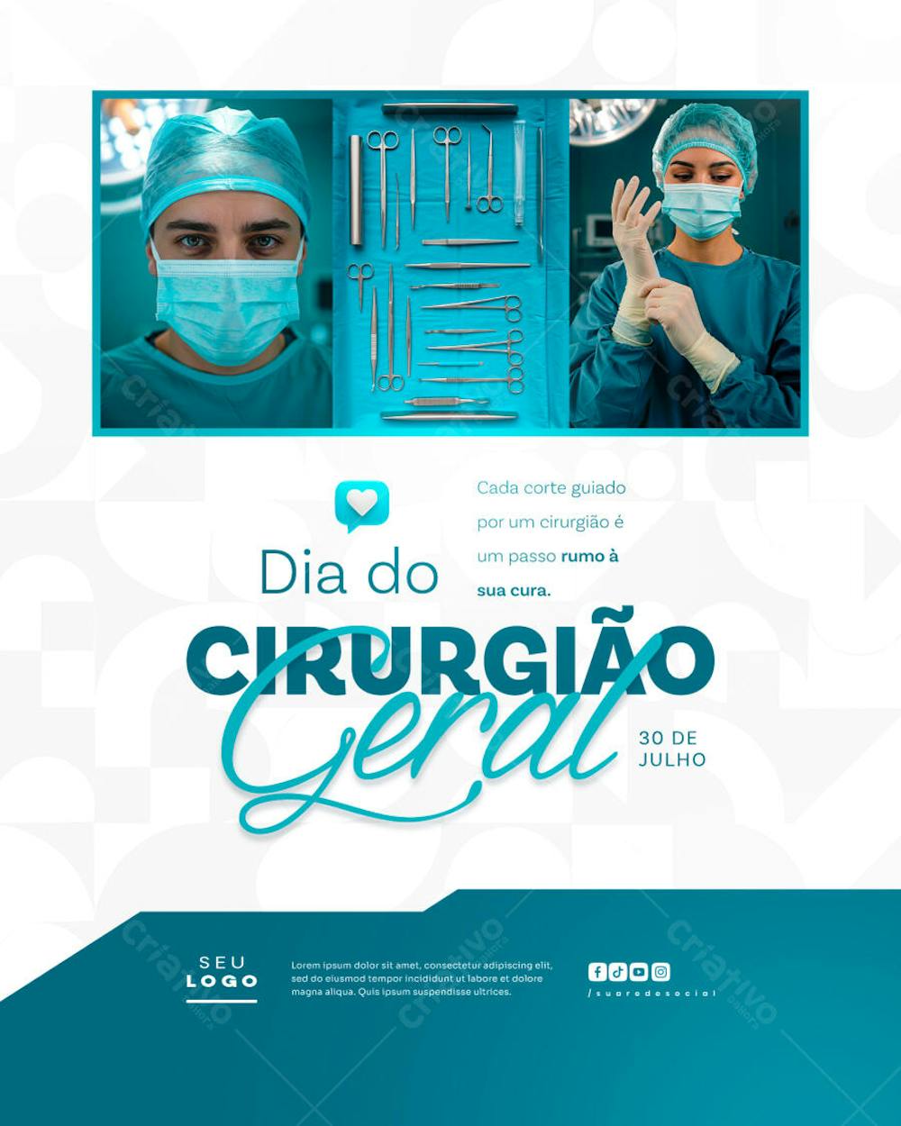 Editable PSD Flyer for General Surgeon's Day - July 30th | PSD Premium ...