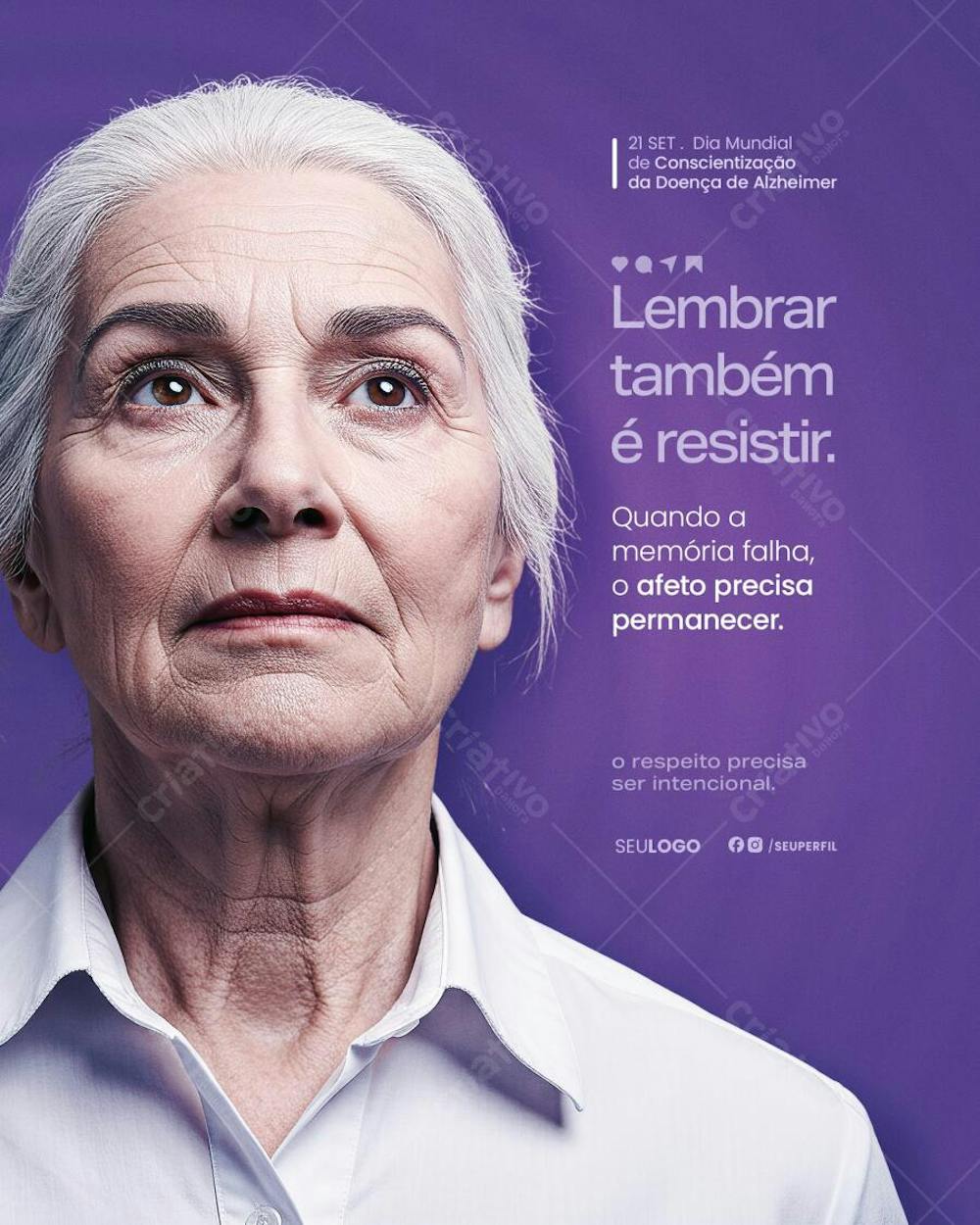 Editable PSD Post for World Alzheimer's Day | PSD Premium [download]