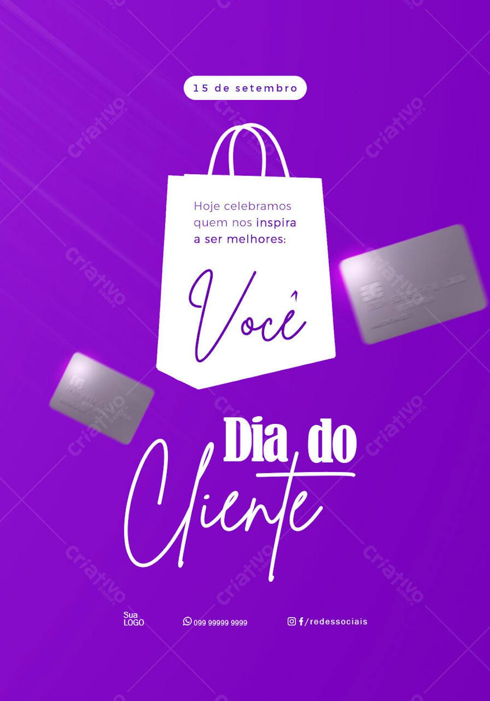Flyer Dia do Cliente PSD Editável | PSD Grátis [download]