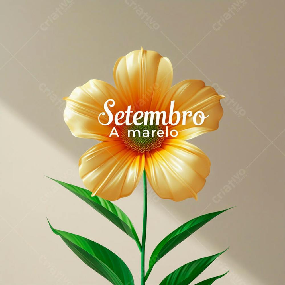 Flor amarela Setembro Amarelo | Fotos IA Premium [download]
