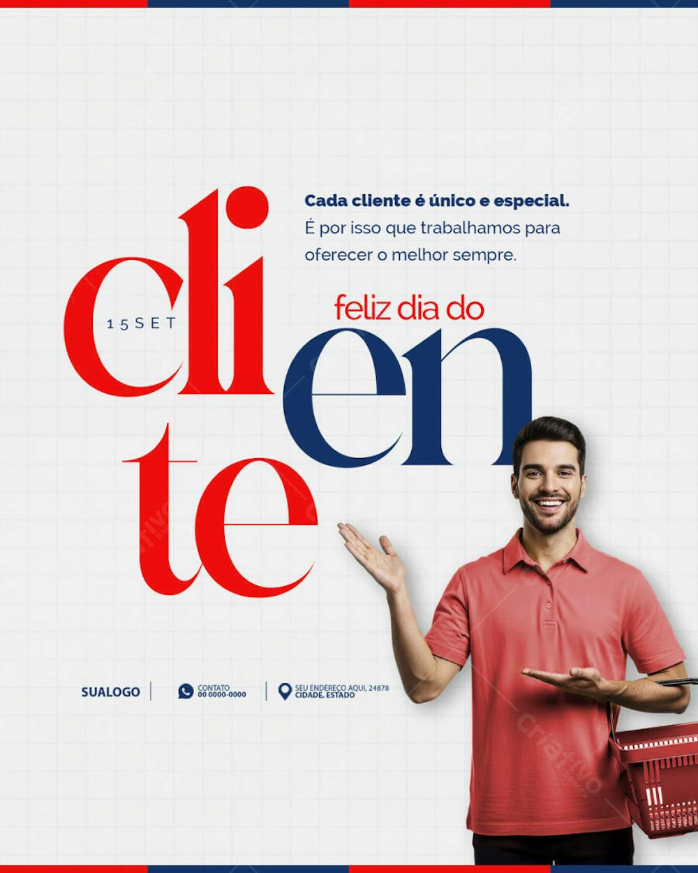 Postagem Dia do Cliente PSD Editável | PSD Premium [download]