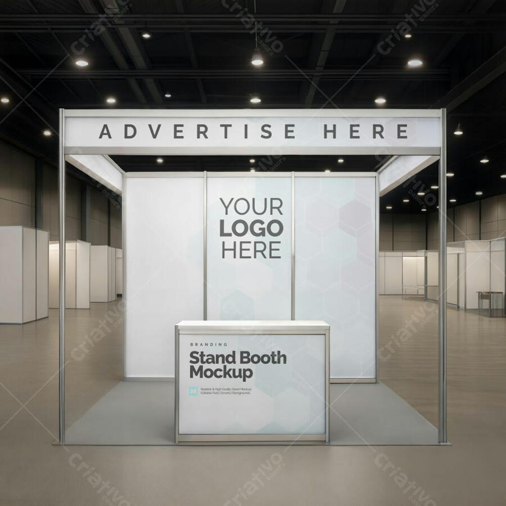 Mockup Realista de Stand para Feiras e Eventos | Mockup Premium [download]