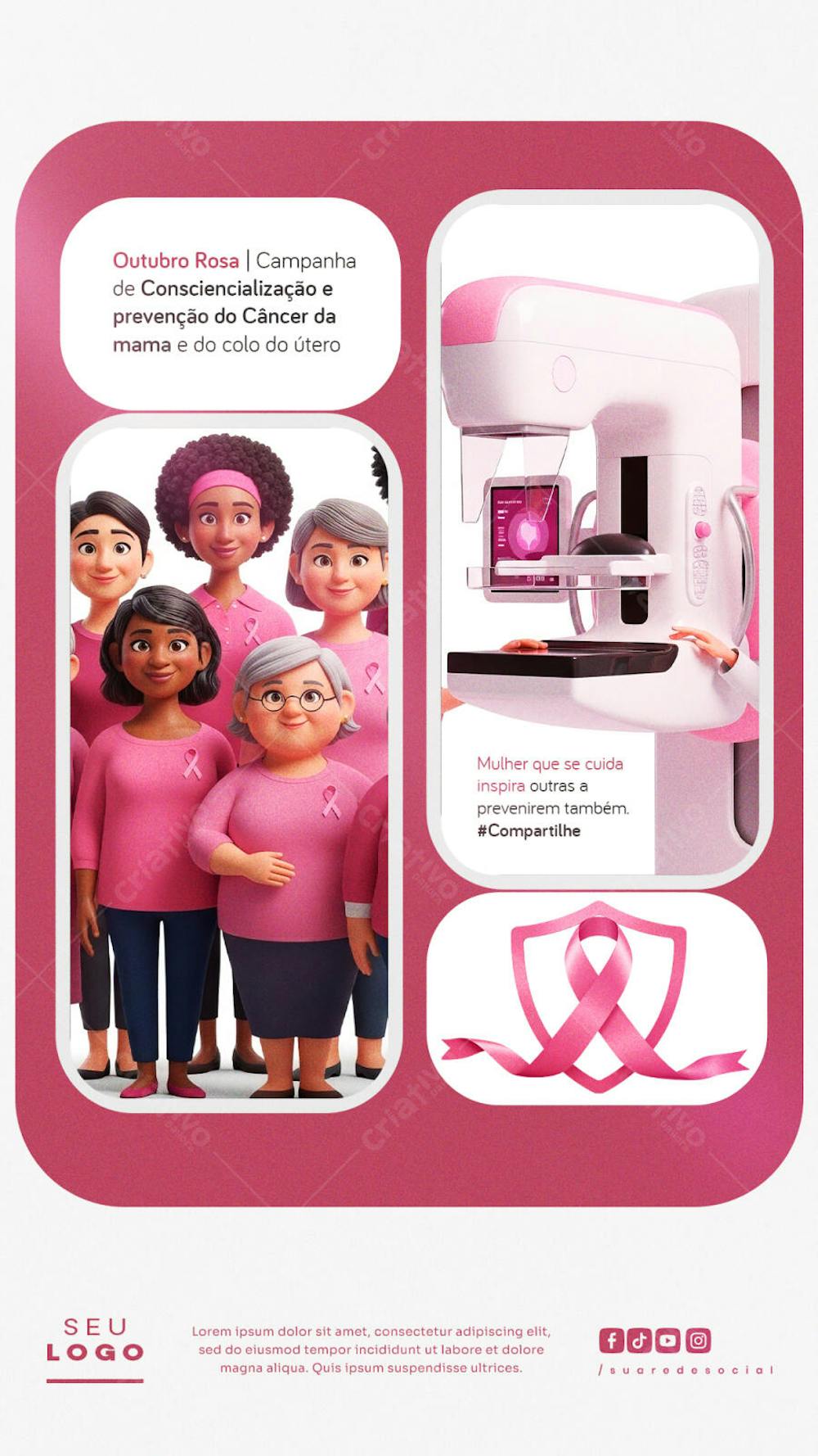 Editable PSD Flyer for Breast Cancer Awareness | PSD Premium [download]