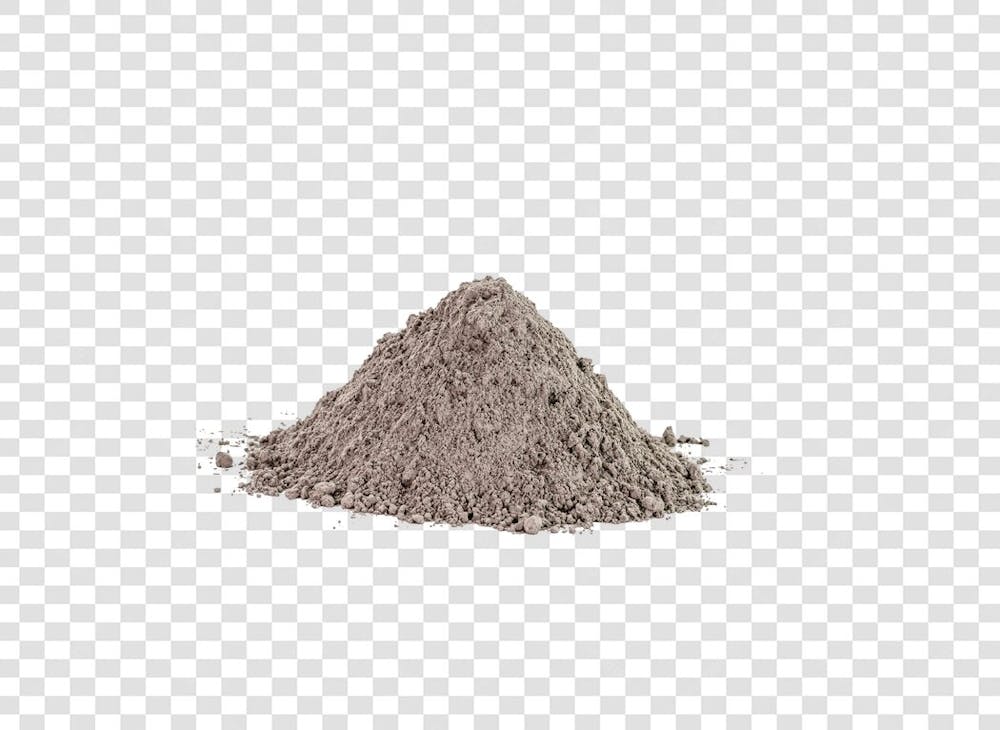 PNG Pile of Gray Powder Construction Material with Transparent ...