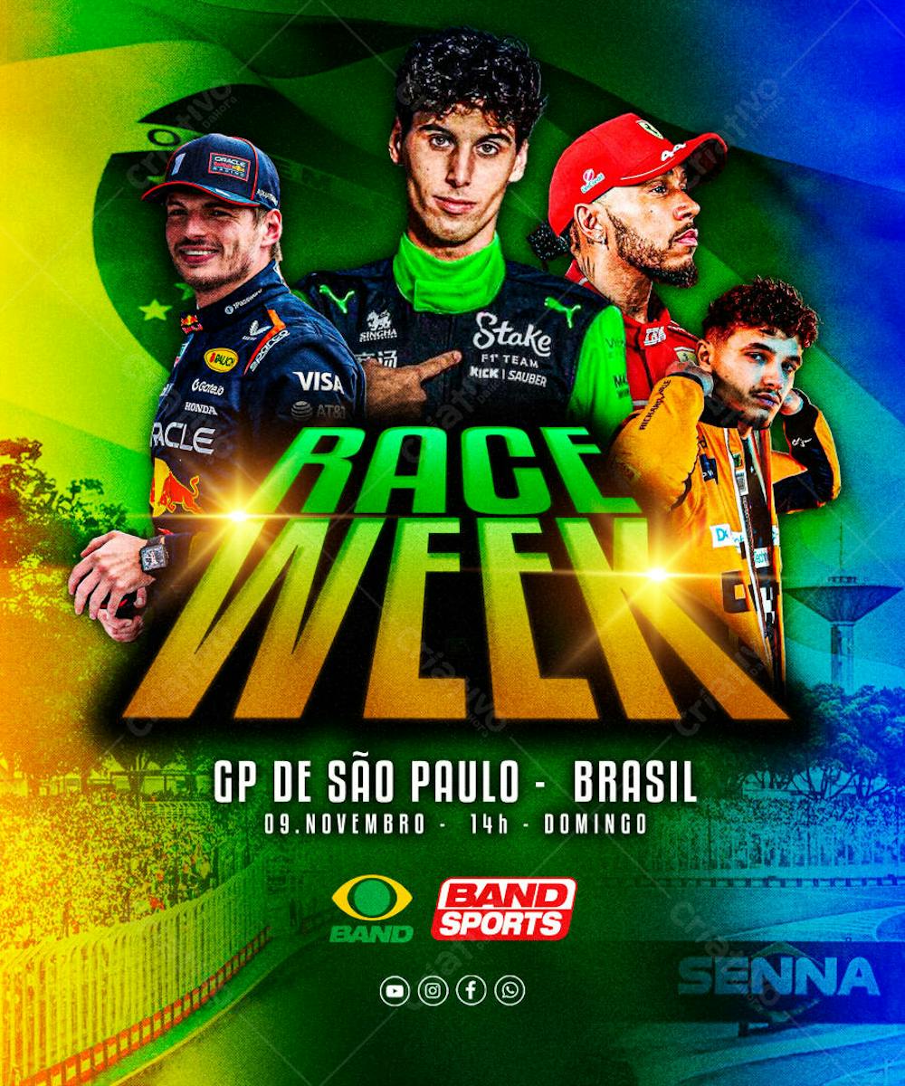 Flyer Race Week GP São Paulo Brasil PSD Editável | PSD Premium [download]