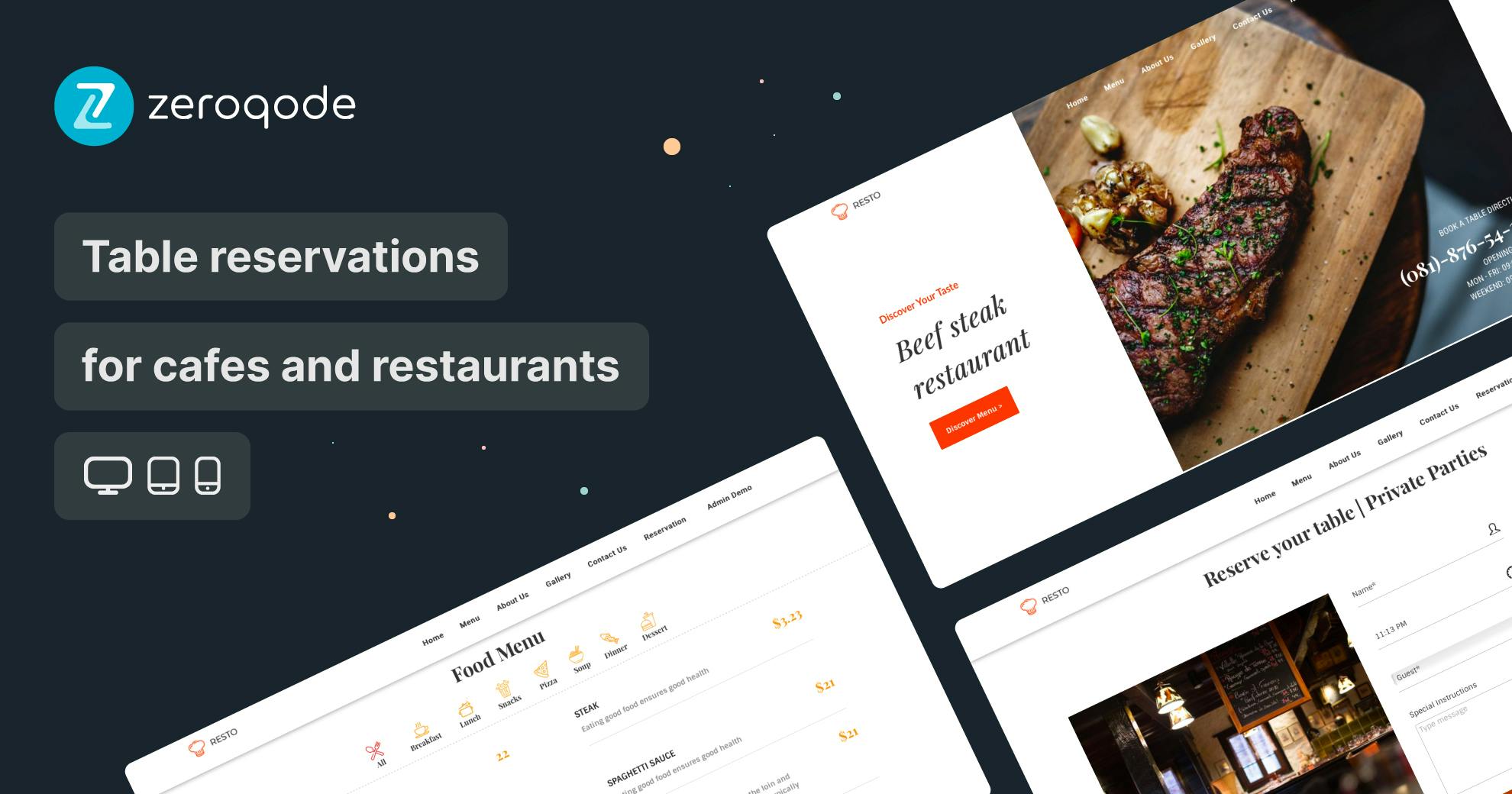 Resto - Cafe & Restaurant Template | Bubble