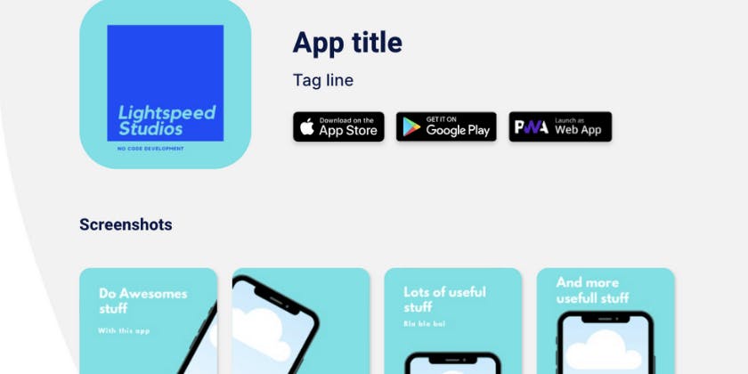 App Launch Template | Bubble