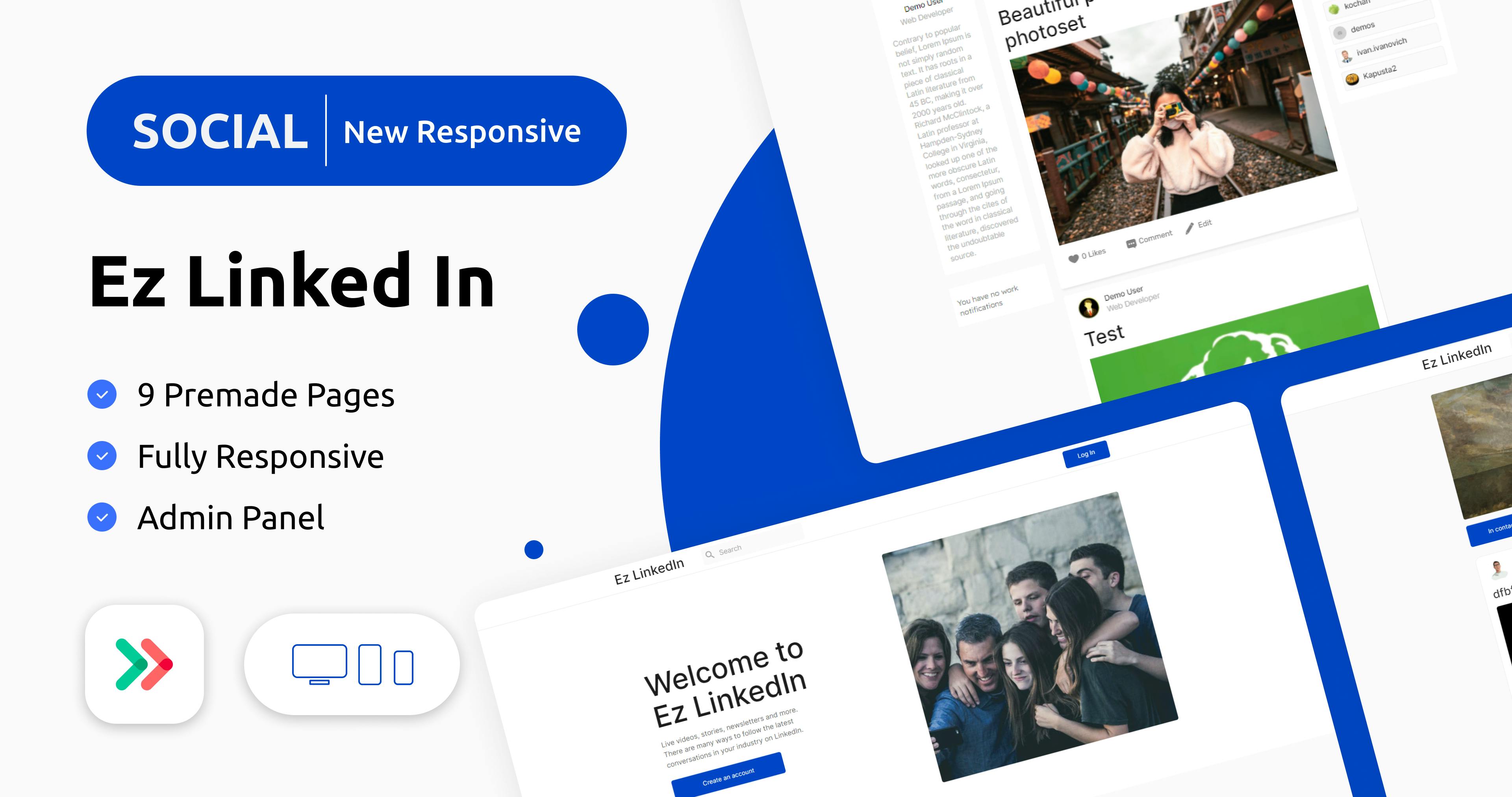 Ez LinkedIn - Jobs Network Template | Bubble