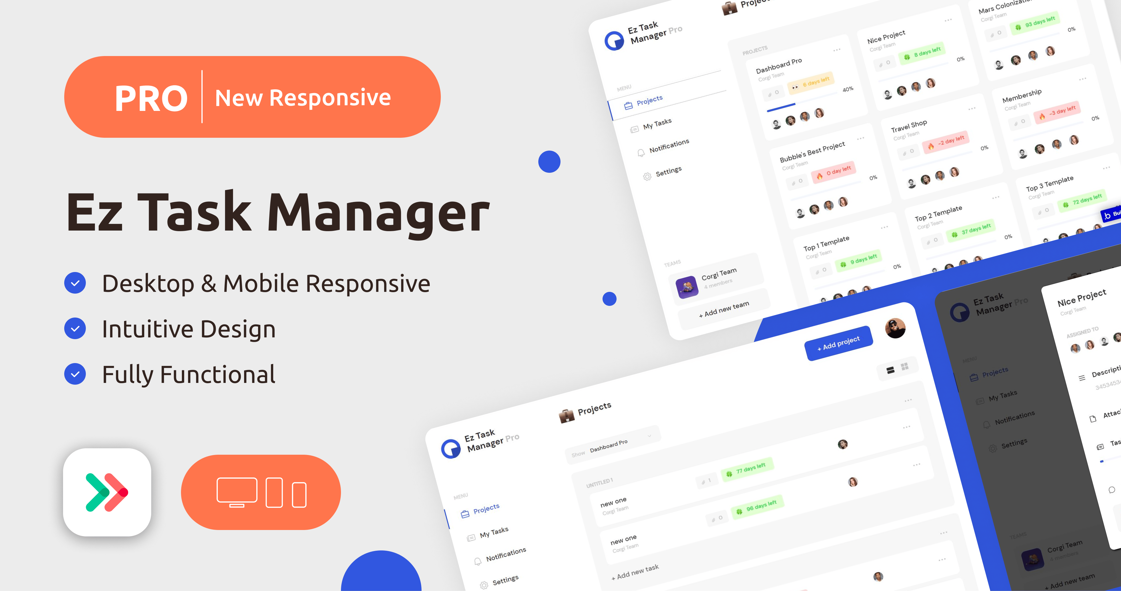 Ez Task Manager Pro Template | Bubble