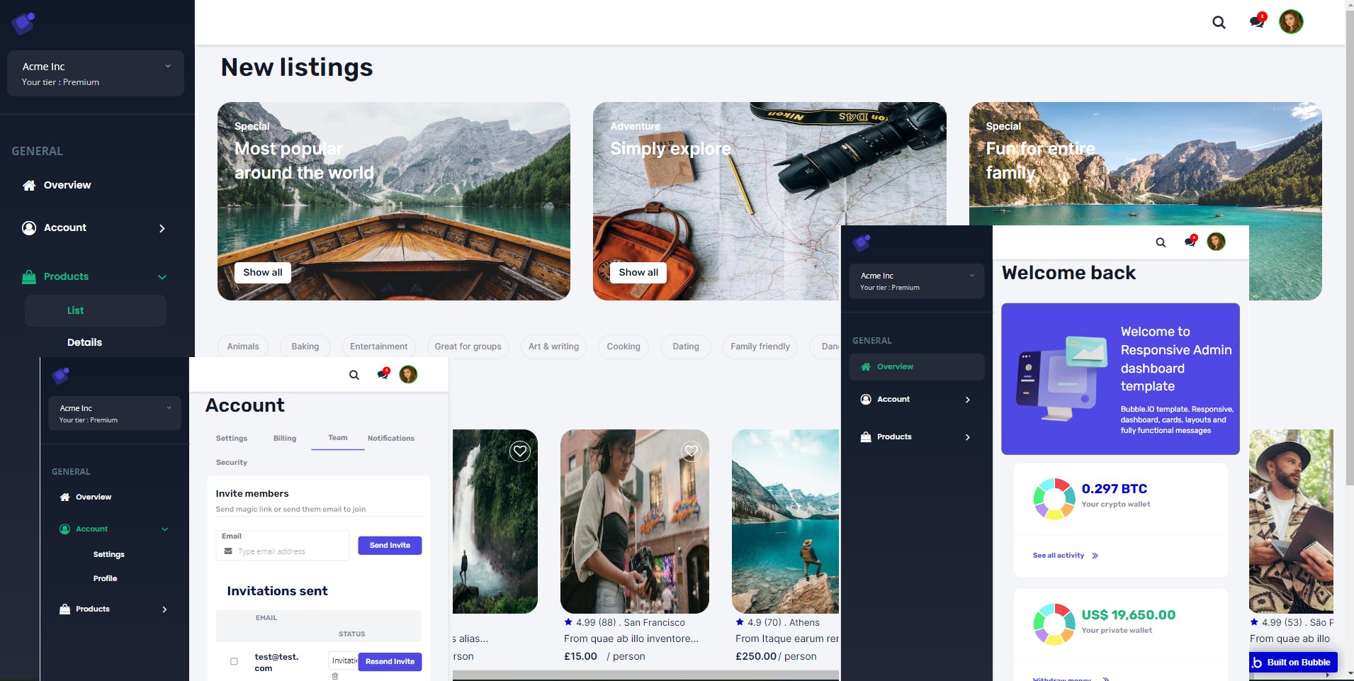 Responsive Blocks V1 Template | Bubble