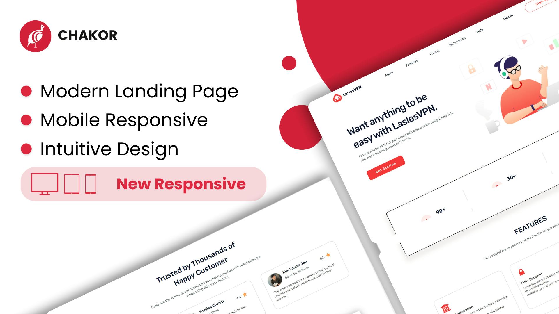 VPN Landing Page Template | Bubble