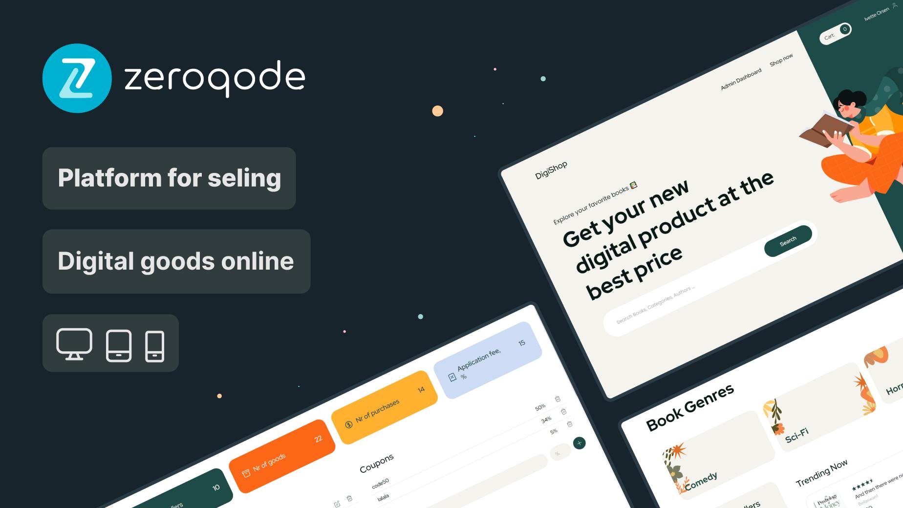Digital Goods Marketplace Template | Bubble