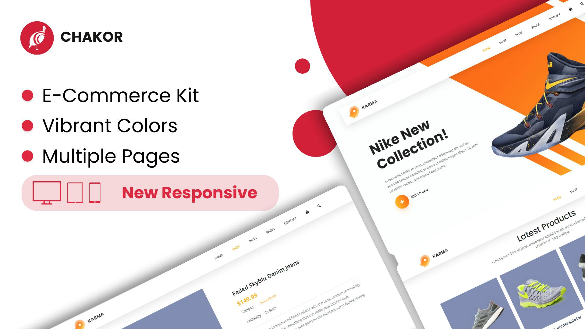 Karma E-Commerce Kit Template | Bubble