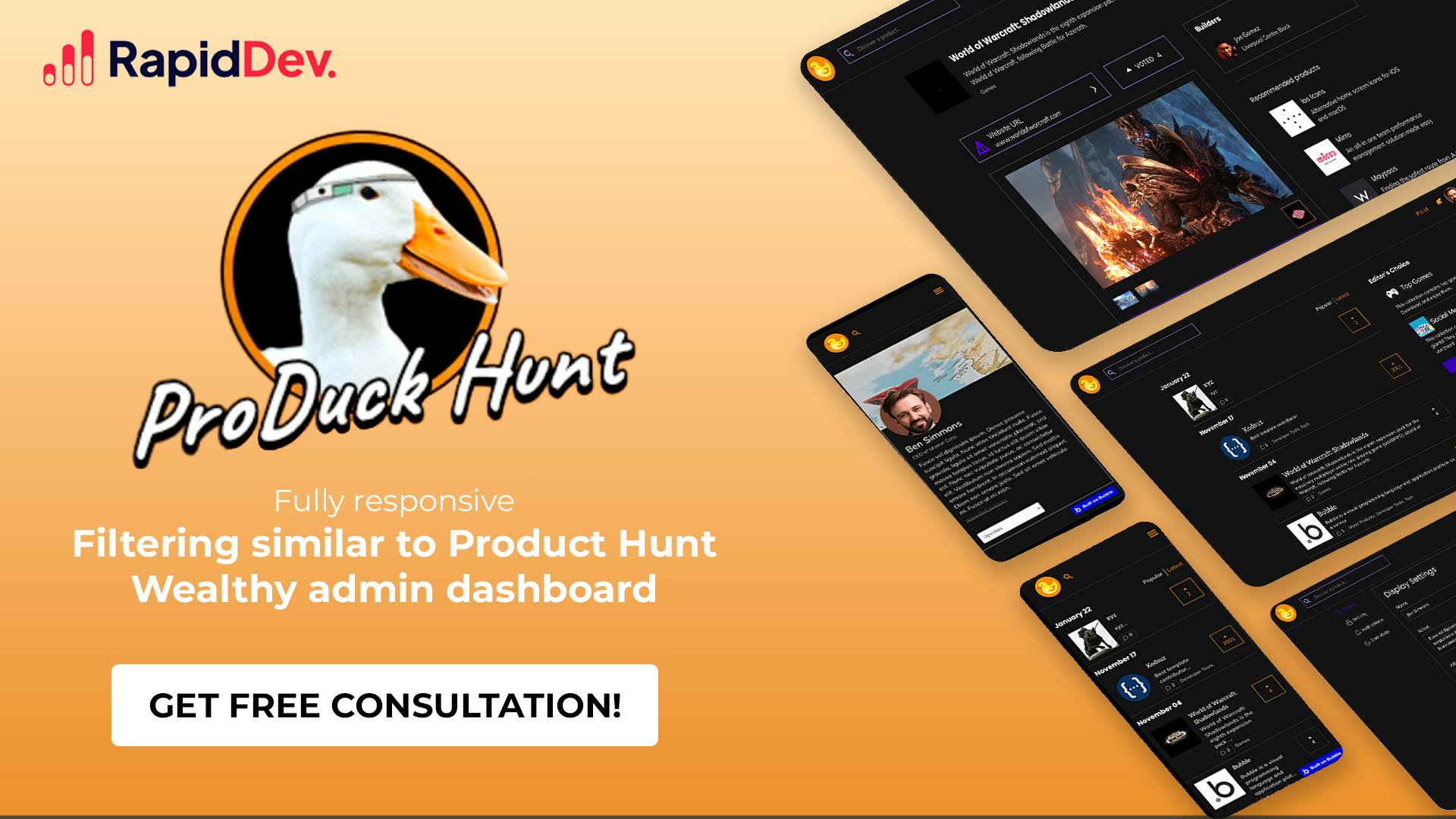 Produck Hunt - Upvoting Template | Bubble