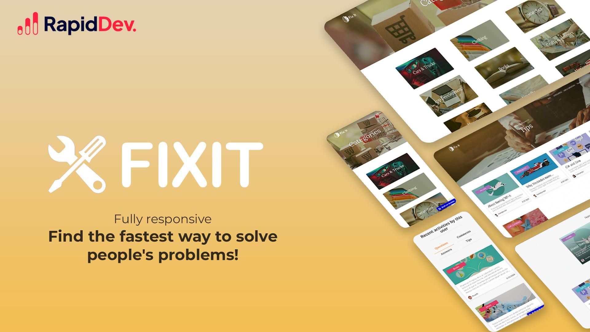 Fix It - Production Ready Template | Bubble