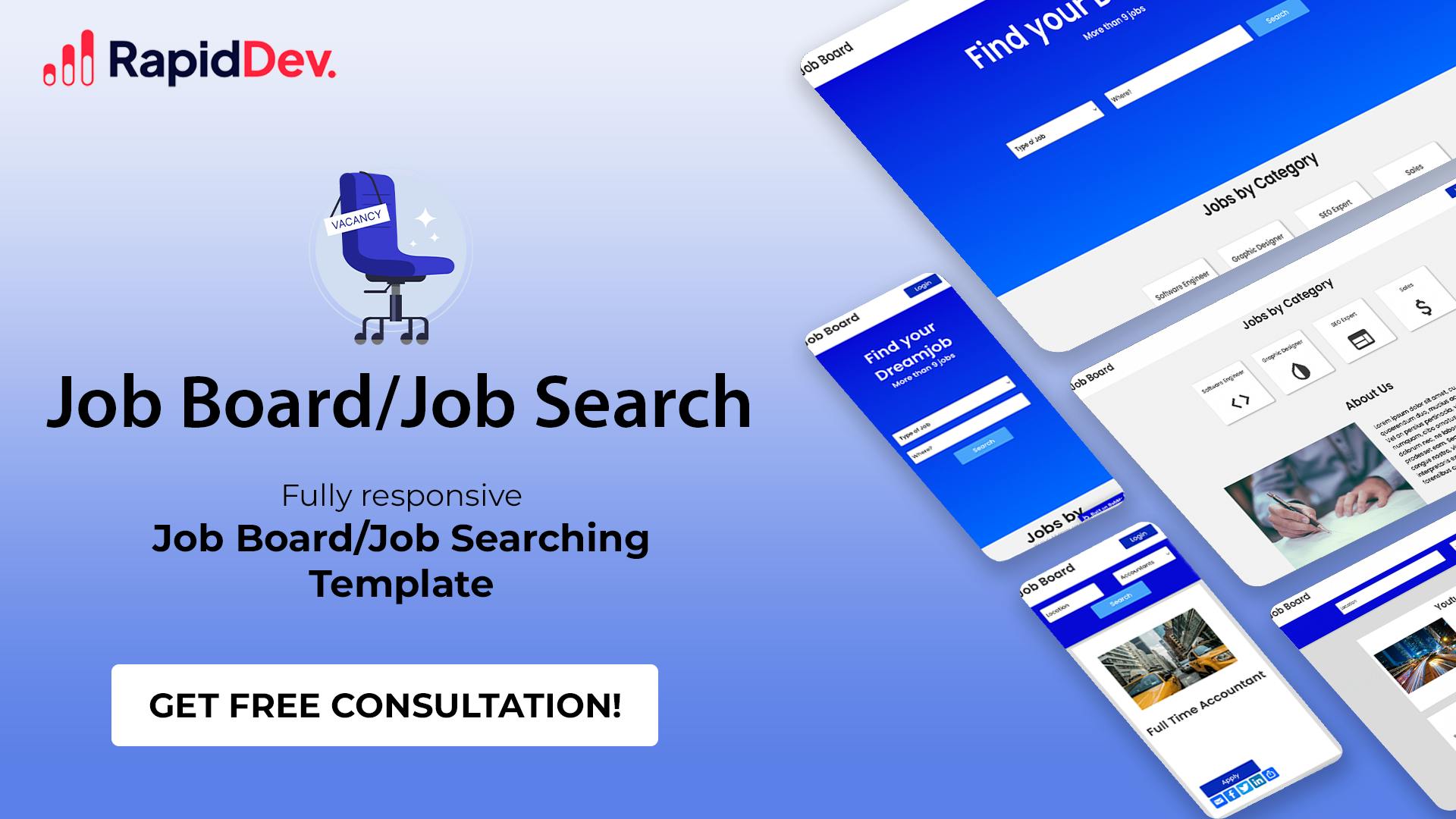 Job Board/Job Search Template | Bubble