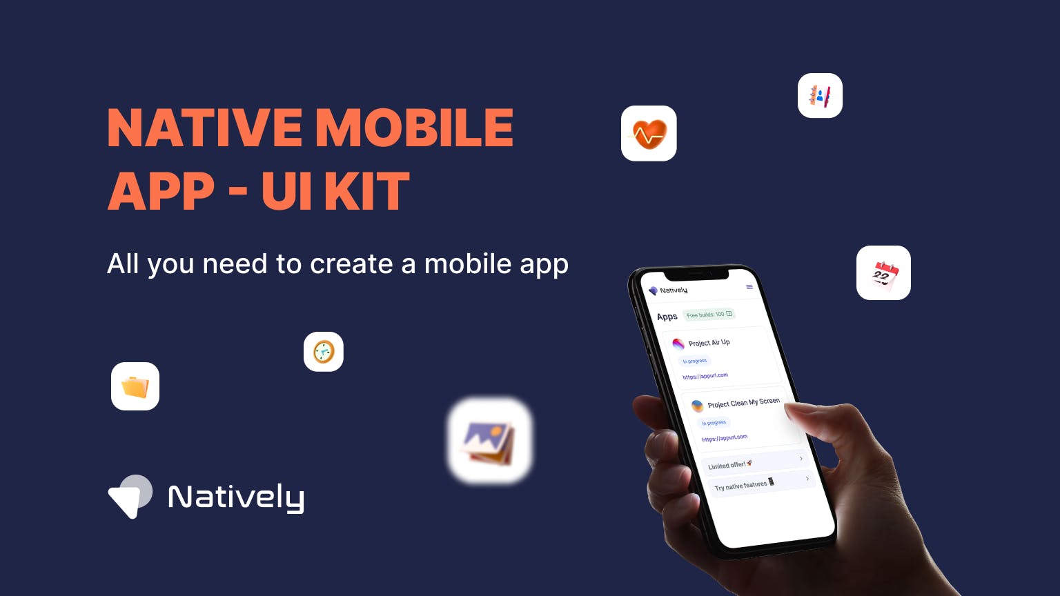 Native Mobile App - UI Kit Template | Bubble