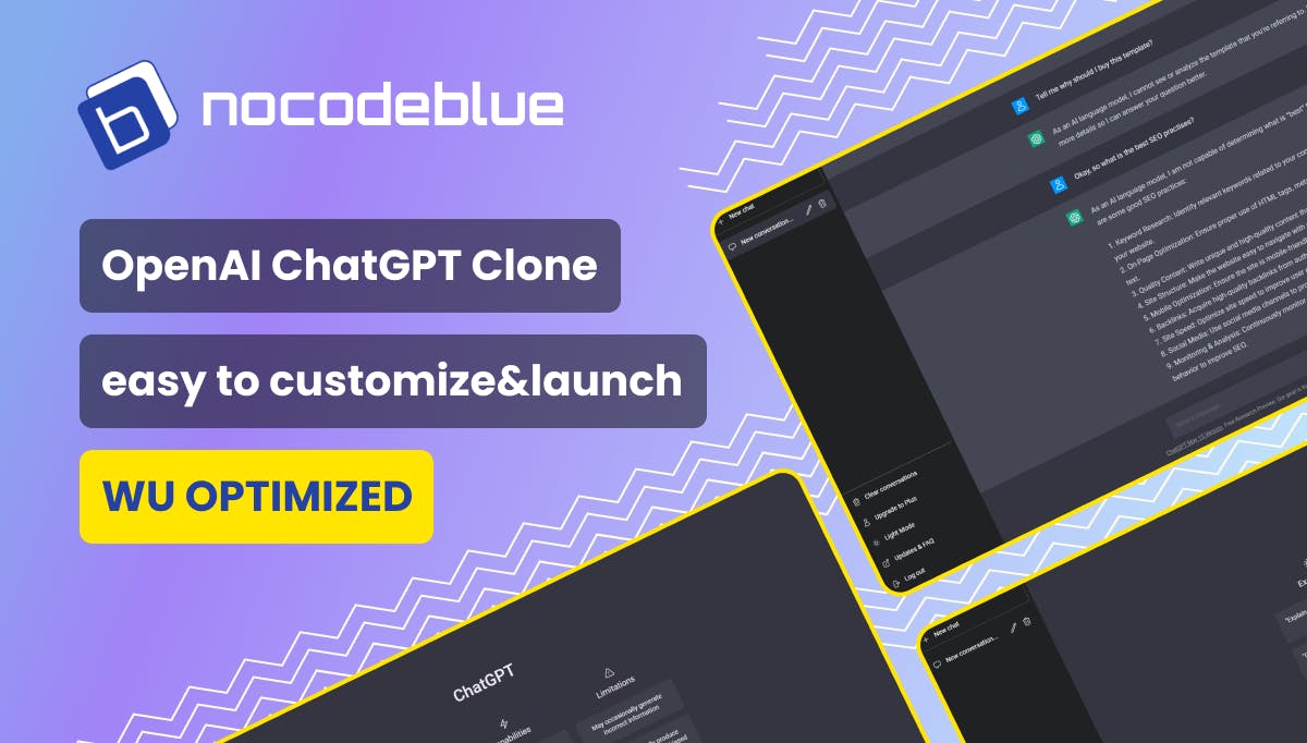 WU Optimized - ChatGPT Clone Template | Bubble