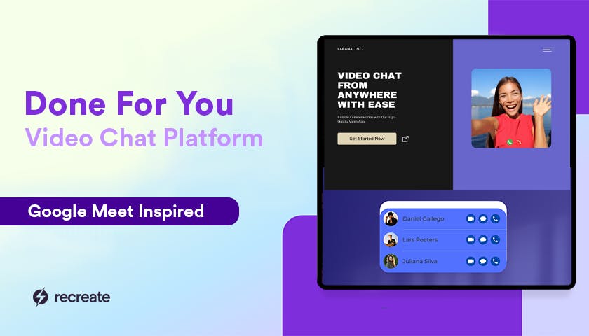 Video Calling App Template | Bubble
