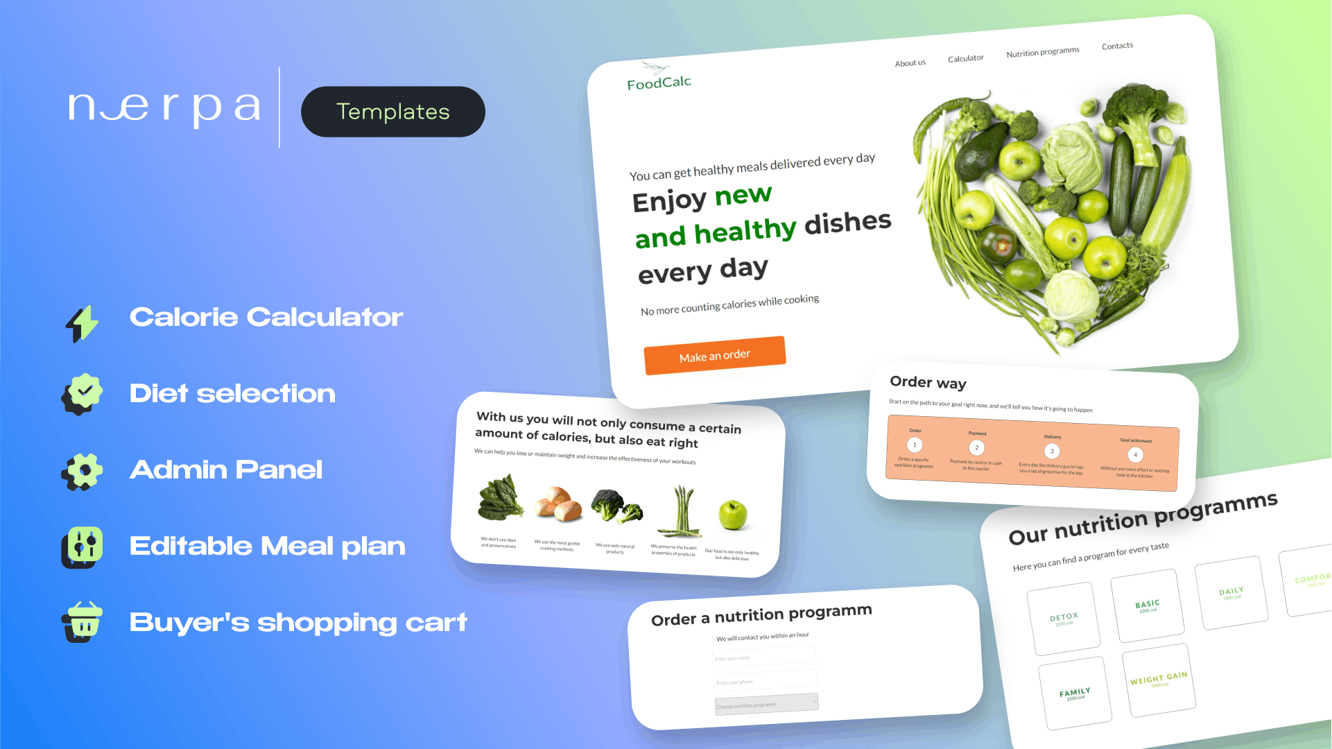 Food Calculator Template | Bubble