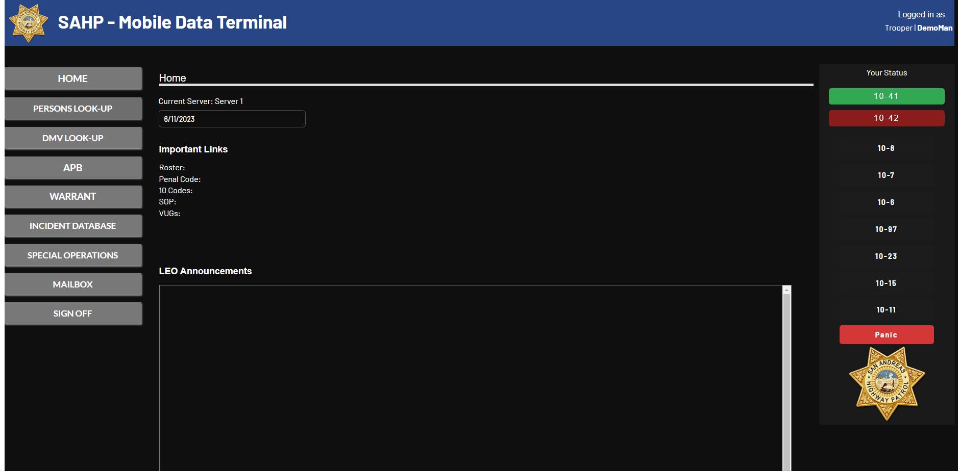 Fivem Roleplay Cad/mdt Template | Bubble