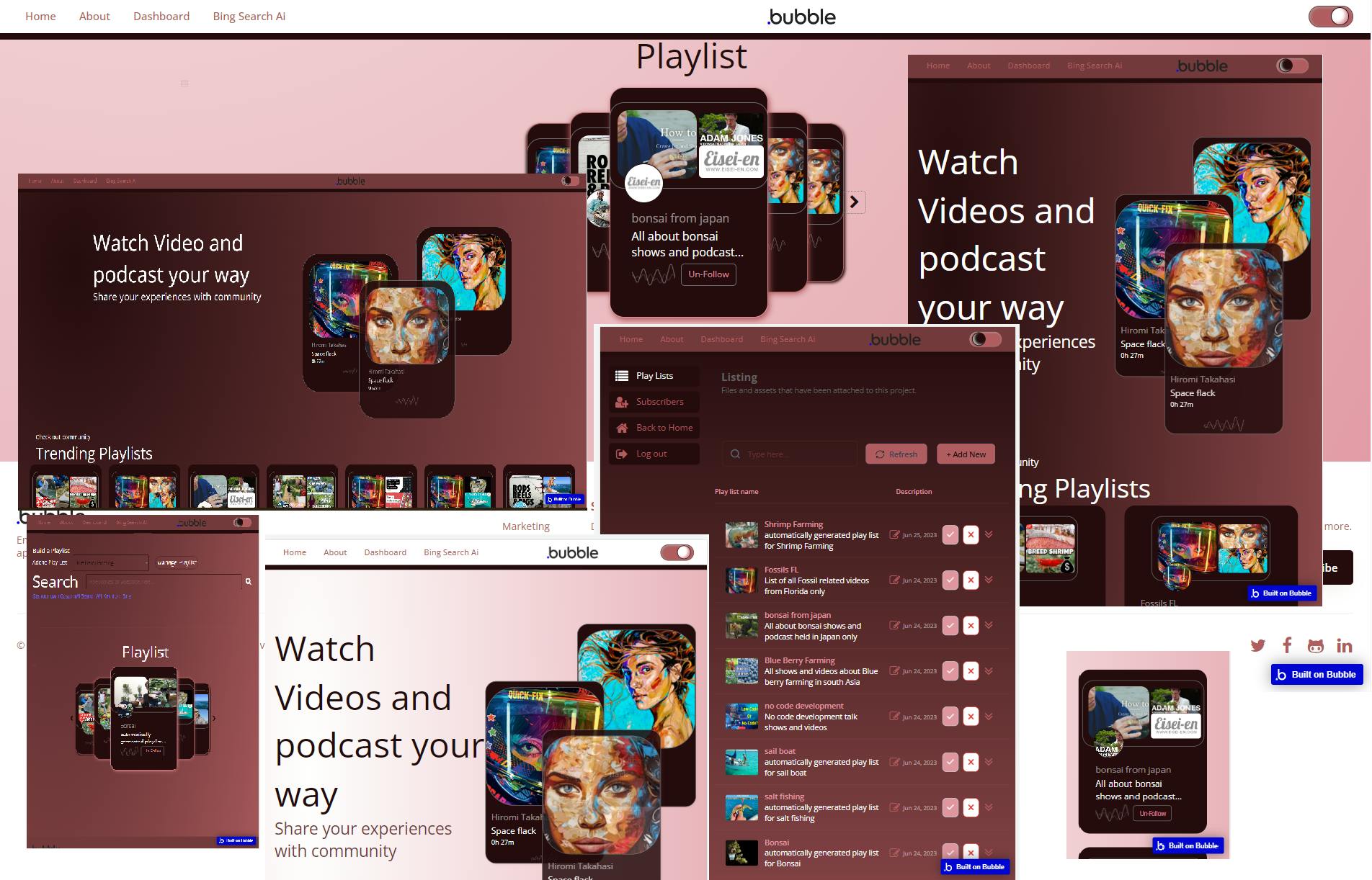 Podcast Bookmarker Template | Bubble