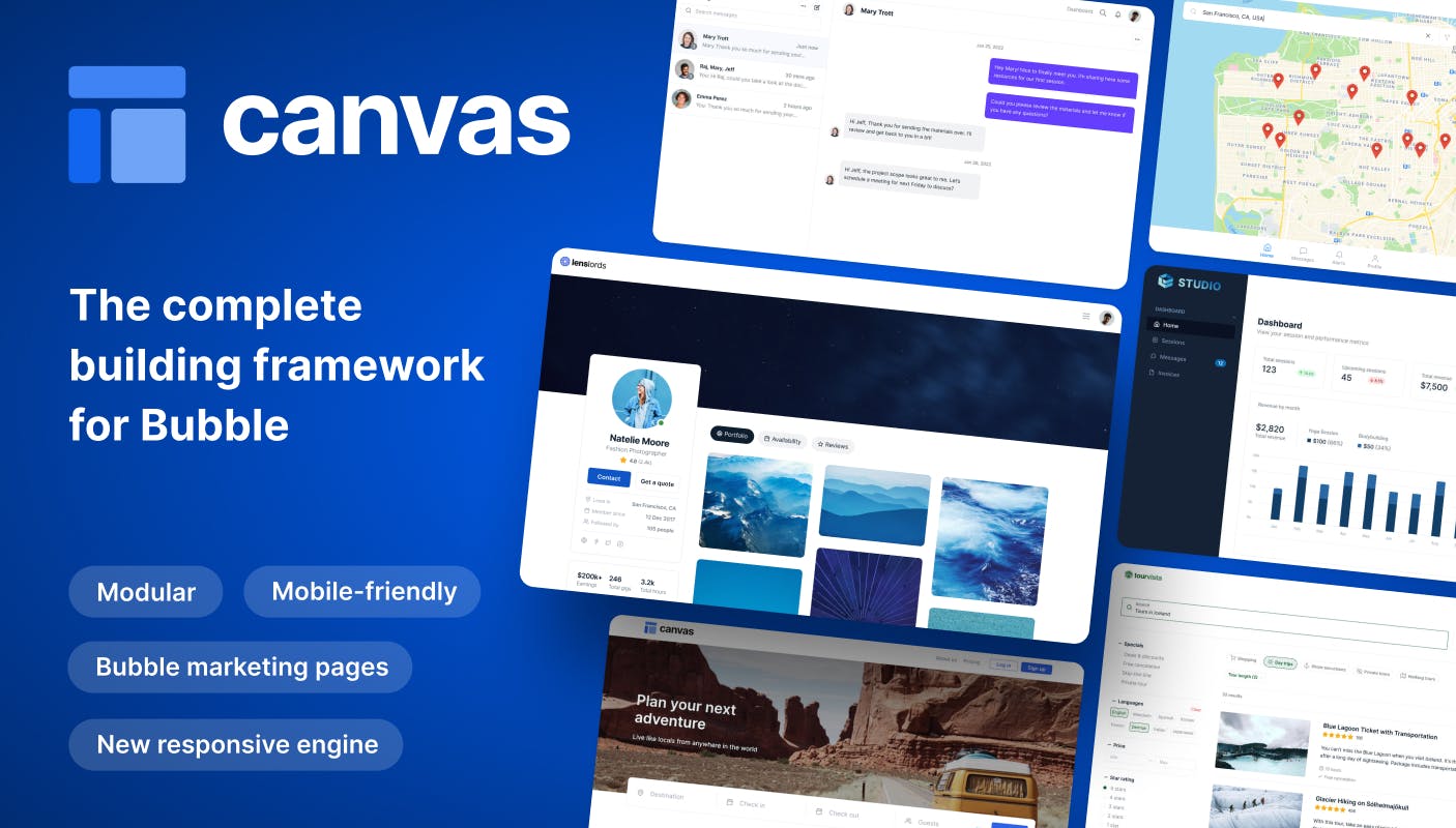 Canvas Building Framework Template | Bubble