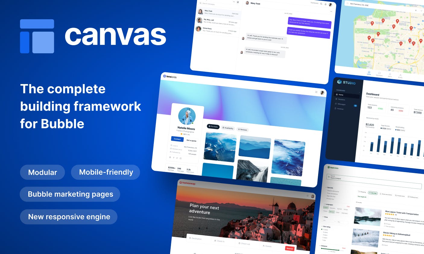 Canvas Building Framework Template | Bubble