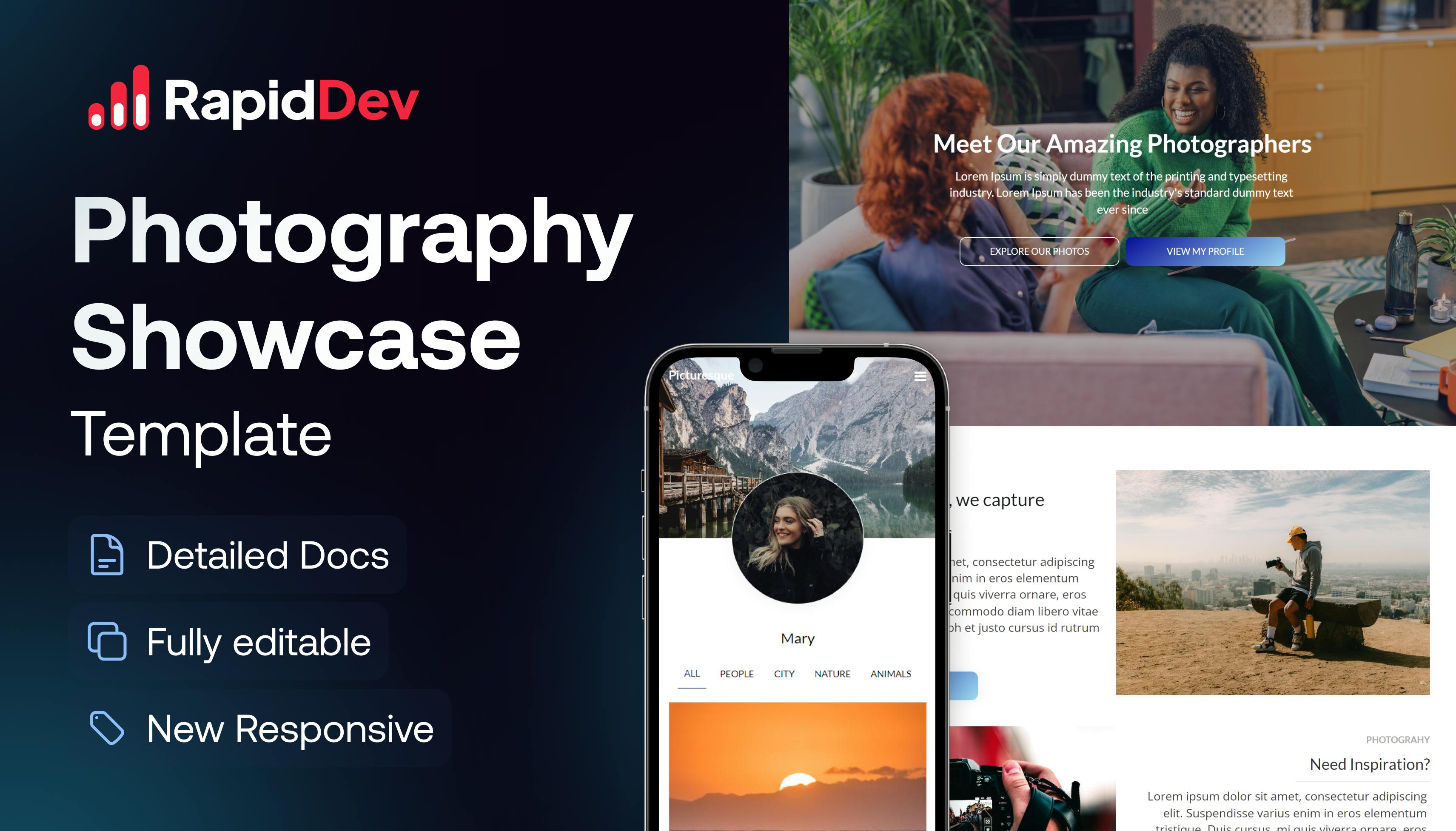 Photography Showcase Template | Bubble
