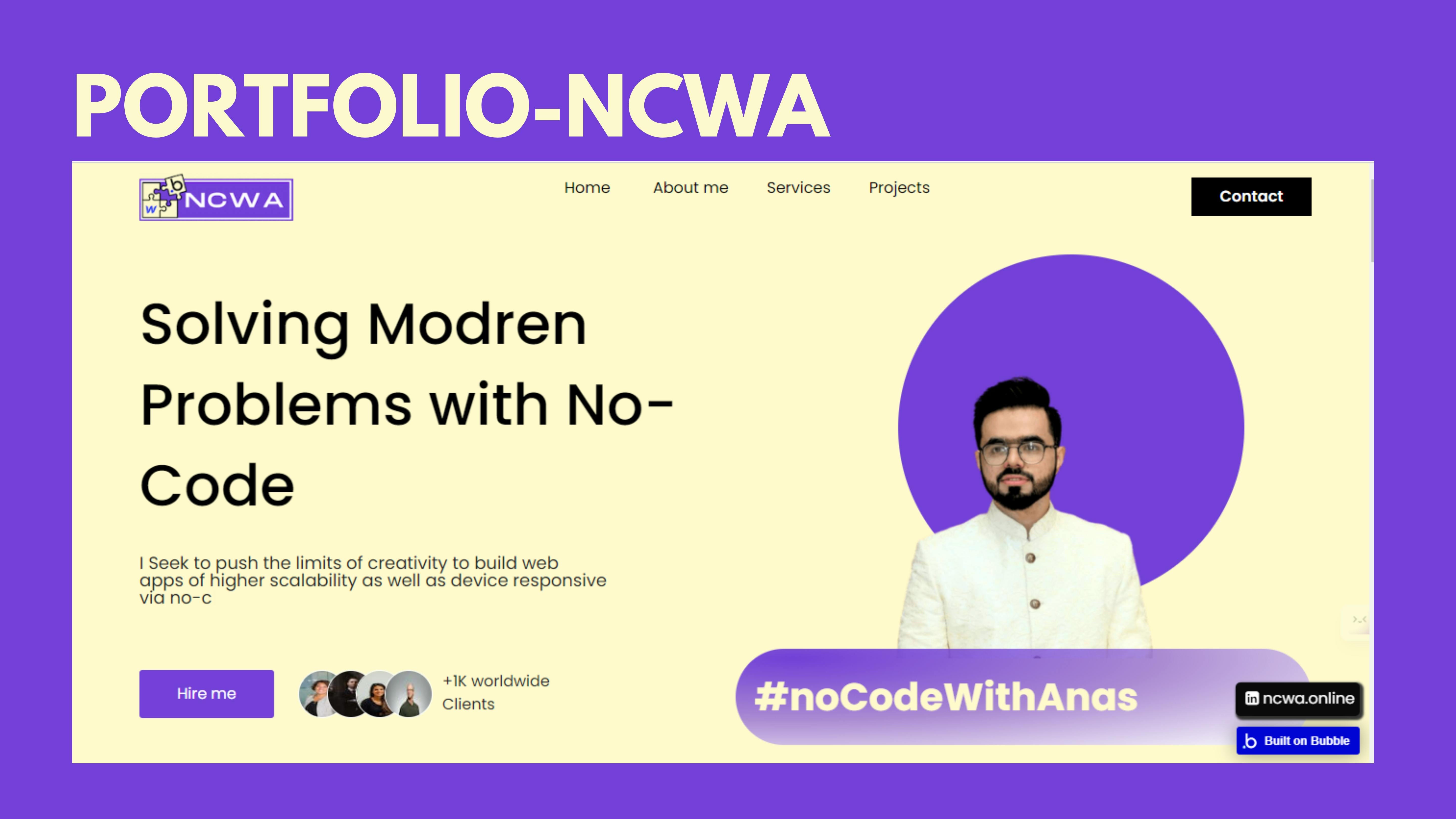 Portfolio-Ncwa Template | Bubble