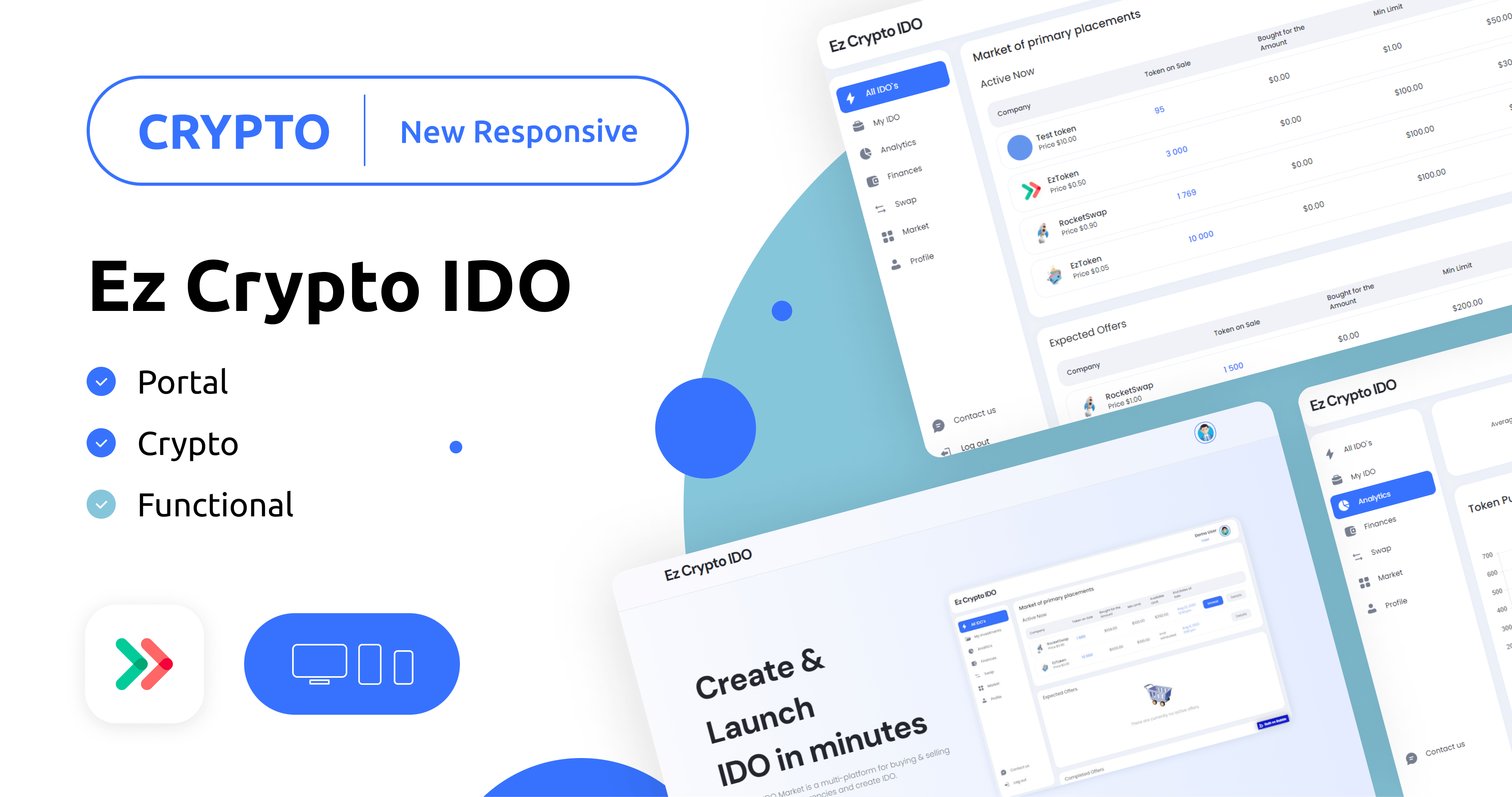 Ez Crypto IDO Template | Bubble