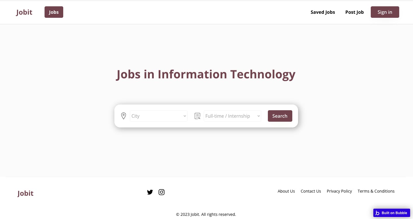 Job Board like Linkedin Template | Bubble