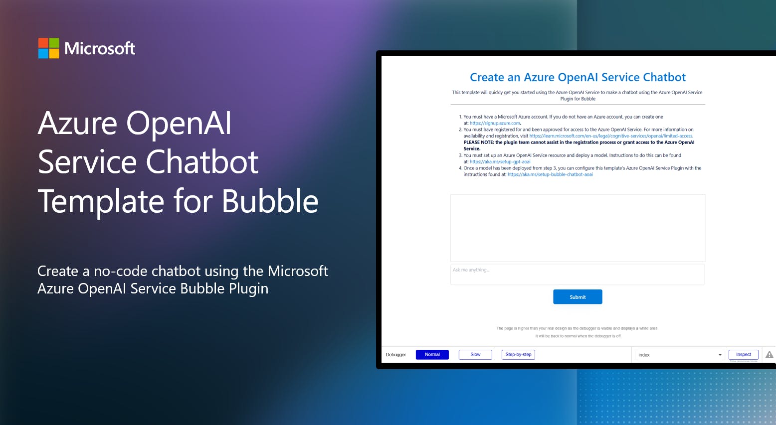 Azure OpenAI Service Chatbot Template | Bubble