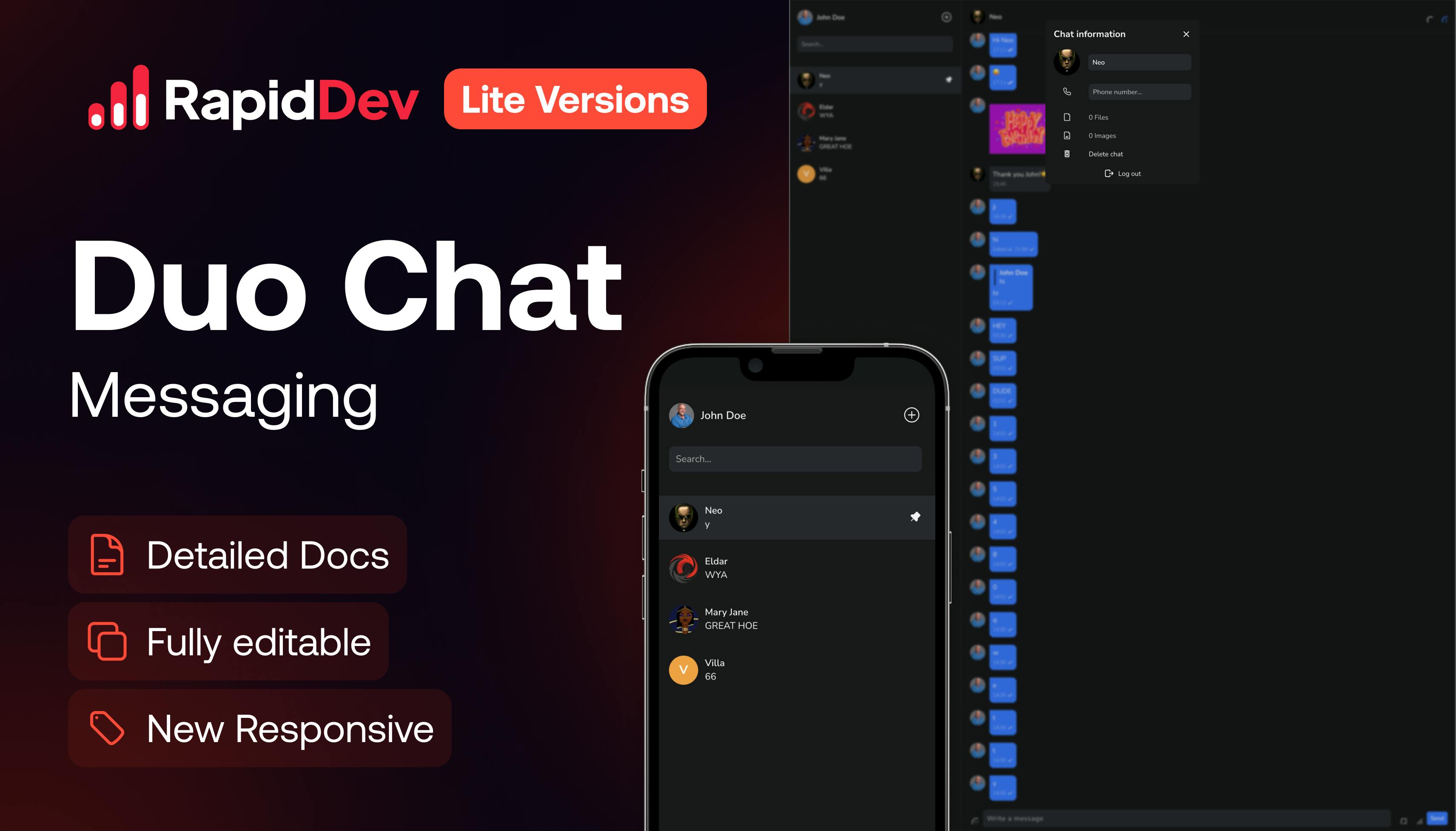 Duo Chat Lite Template | Bubble