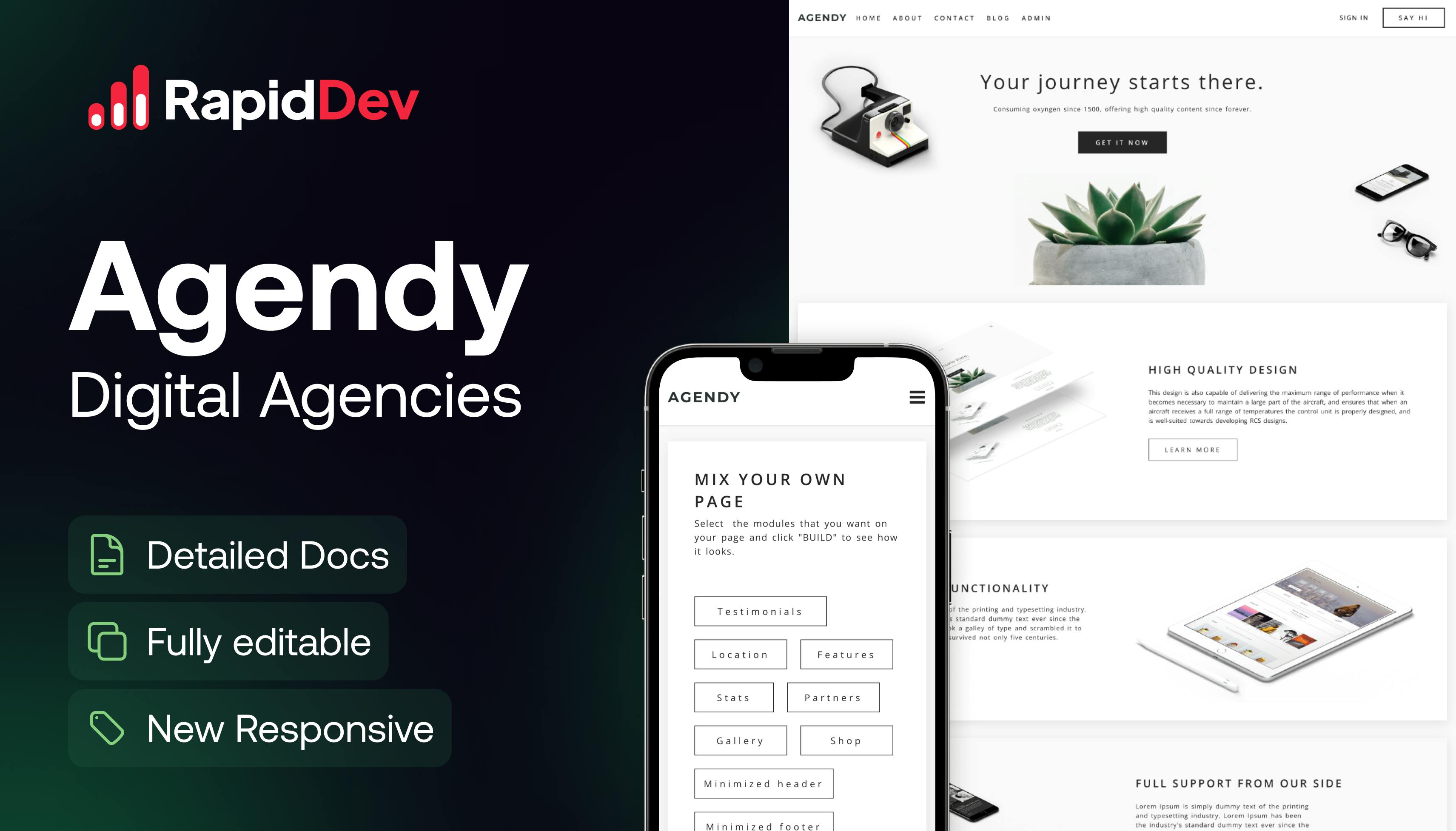 Agendy - Digital Agencies Template | Bubble