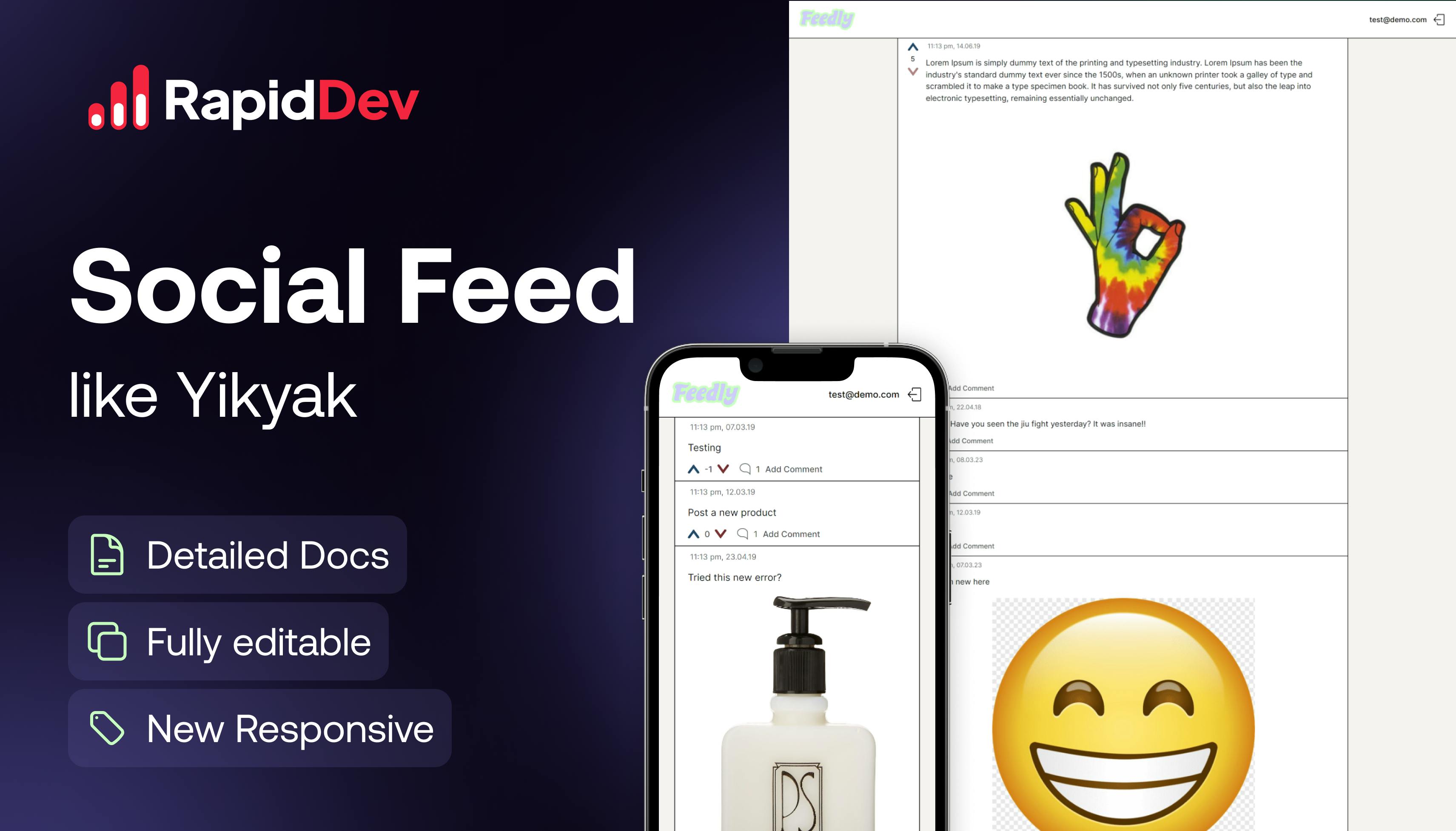 Yikyak - like Social Feeds app Template | Bubble