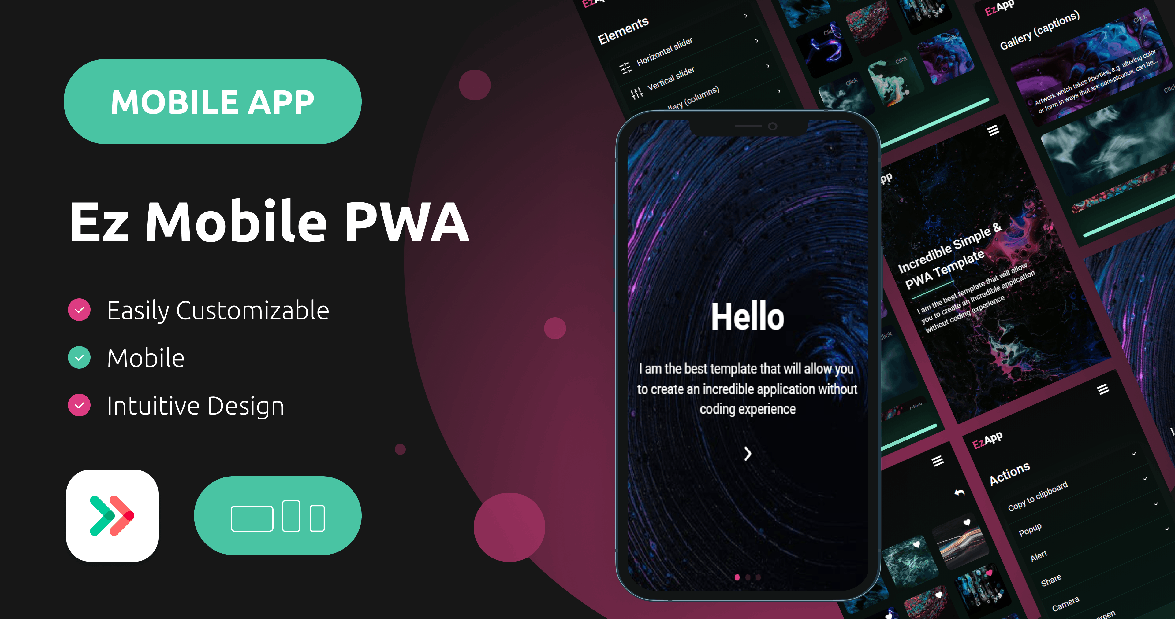Ez Mobile PWA Template | Bubble