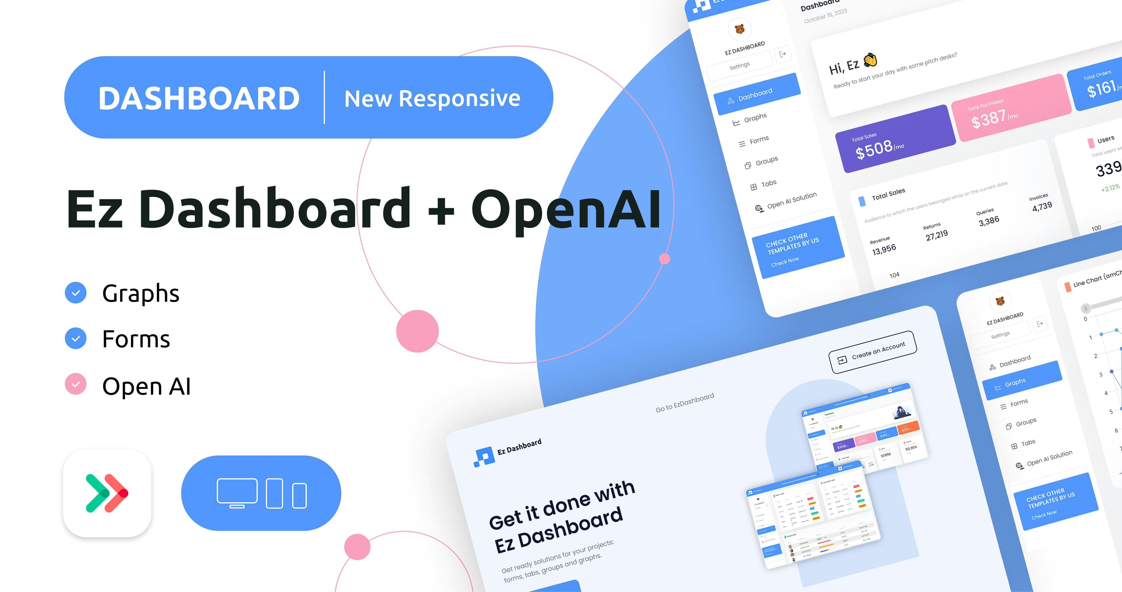 Ez Dashboard + OpenAI Template | Bubble