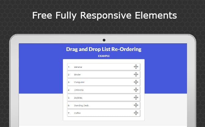 Top Shelf Elements Template | Bubble