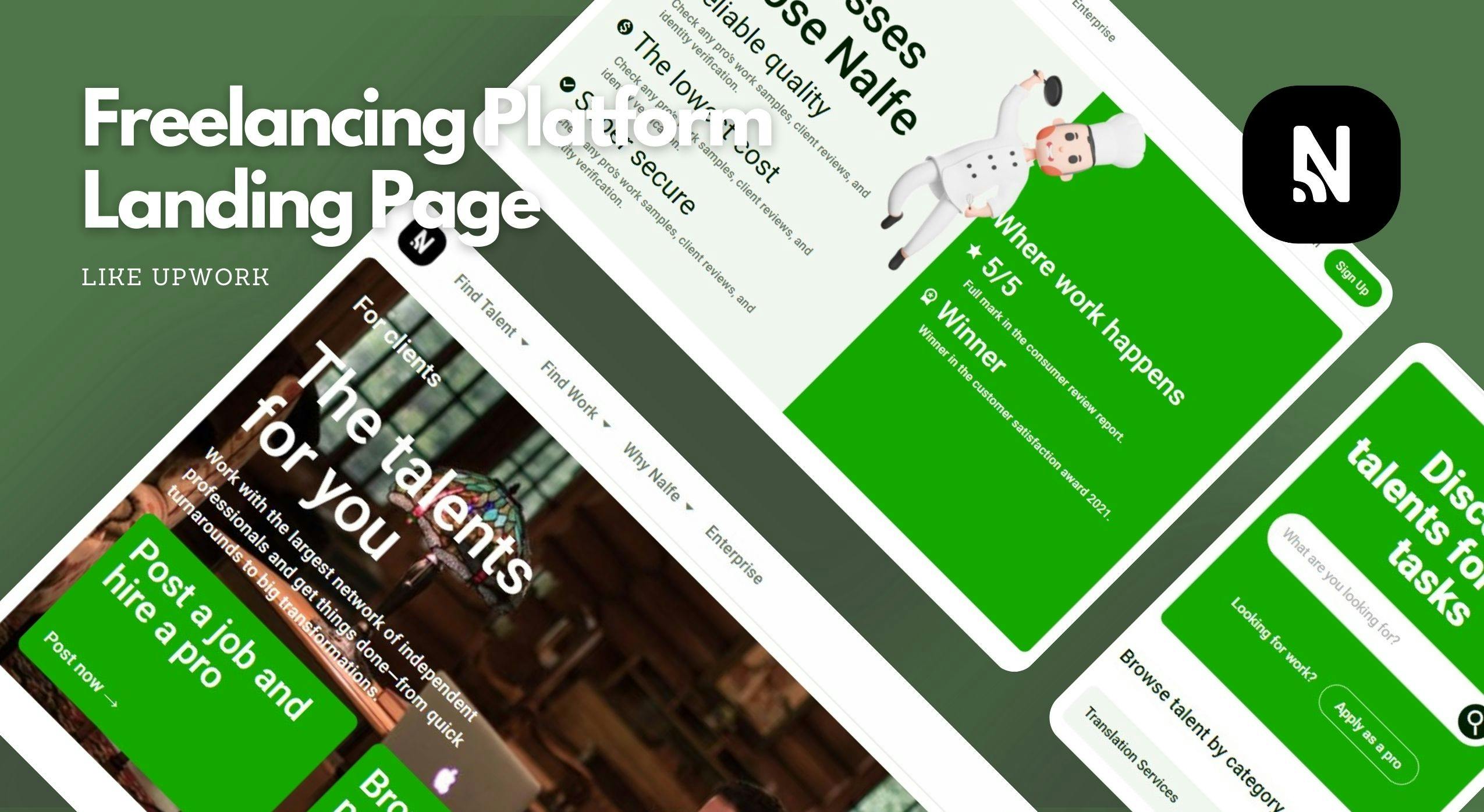 Freelancer Marketplace- Upwork Template | Bubble