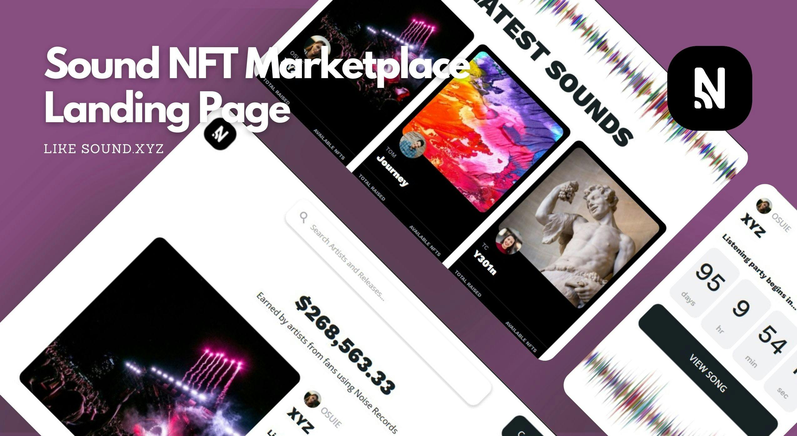 Crypto Music Collab Platform Template | Bubble