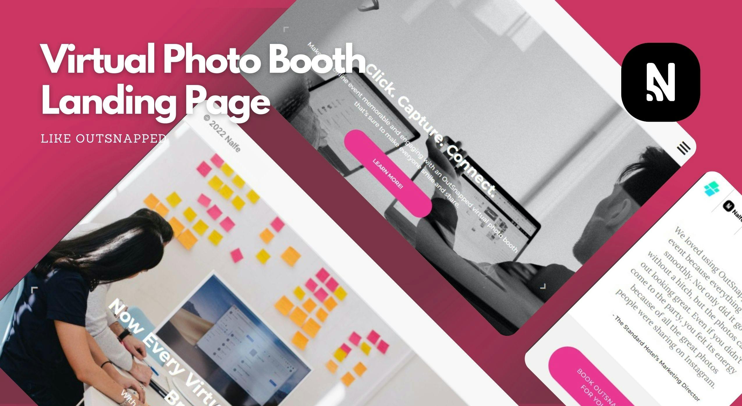 Event Virtual Photo Booth Template | Bubble