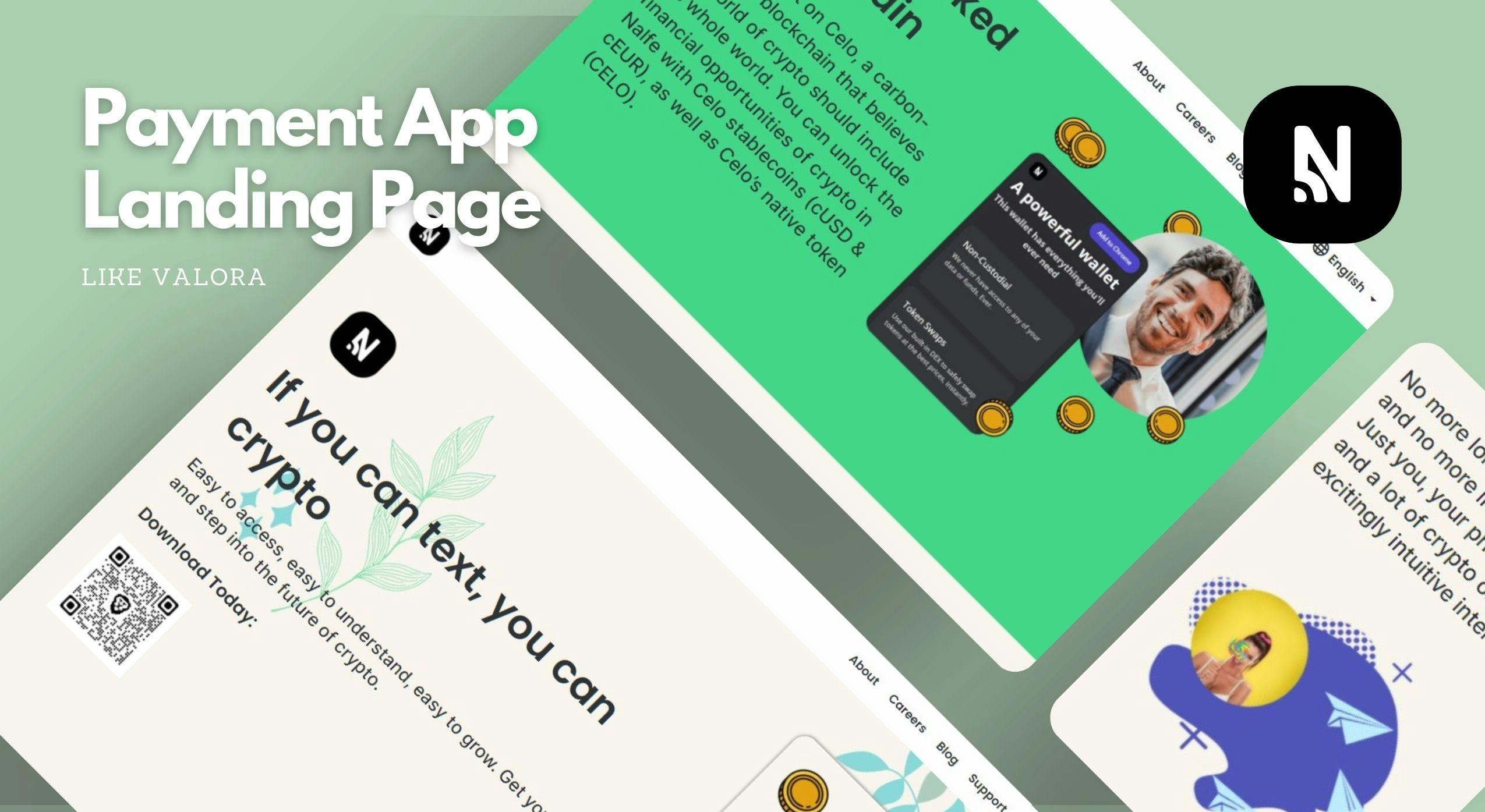 Crypto Payment App like Valora Template | Bubble